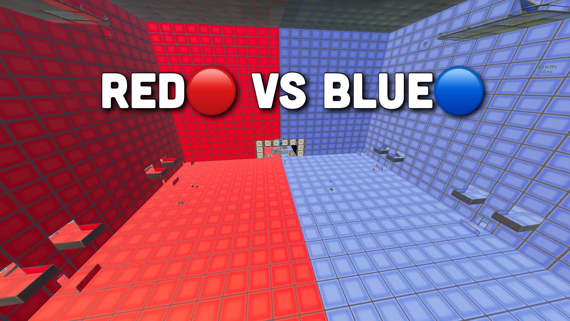 Red🔴 vs Blue🔵 with vault🆕 0011-0561-9395 من ابتكار cudas - Fortnite