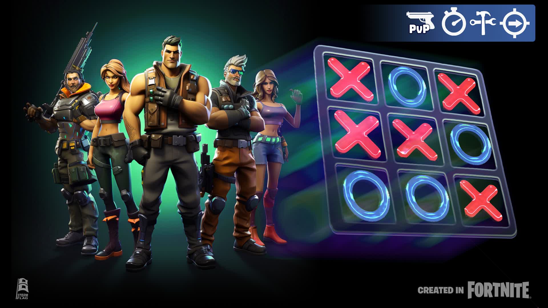 FN-TAC-TOE: Move + Build! 8343-0131-9329 by teamstormflag - Fortnite ...