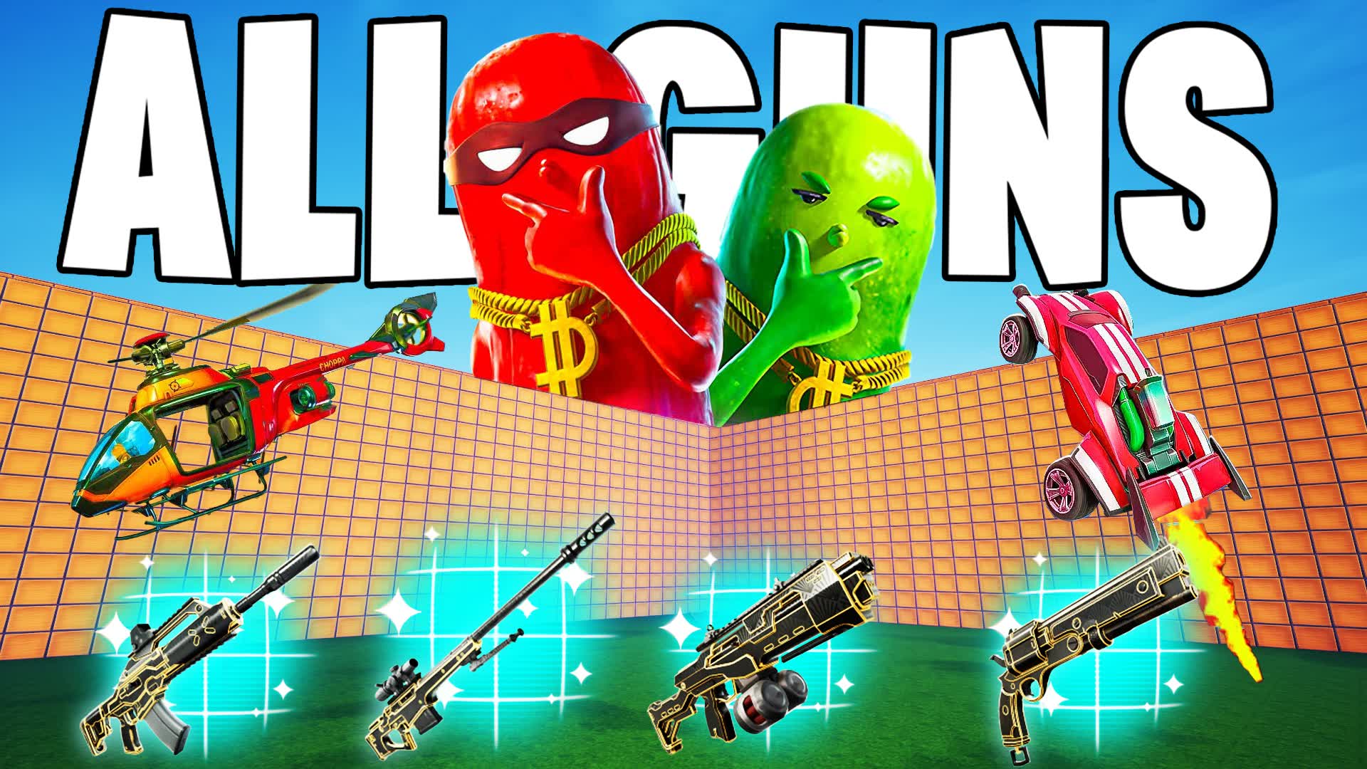 ALL WEAPONS & VEHICLES 1V1 【ぜるふぃー乱戦場】 4809-7721-3011 by zwo - Fortnite Creative Map Code ...