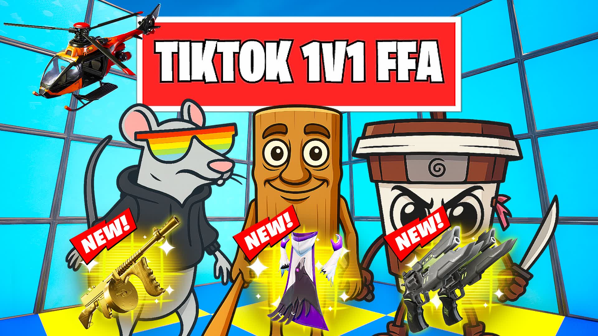 🐭TIKTOK ALL WEAPONS & VEHICLES 1V1🧠 2205-8560-0900 by ryzenchicken - Fortnite Creative Map Code ...