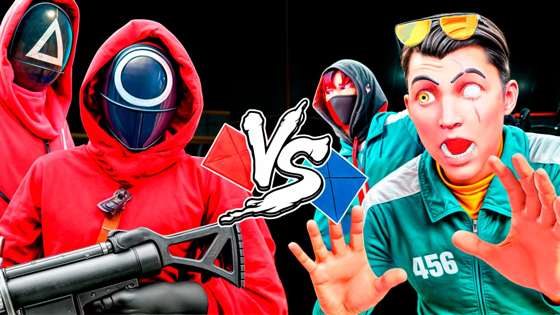 SQUID GAME 🔴 GUARDS VS PLAYERS 🔵 1921-9685-6975 by oboss - Fortnite ...