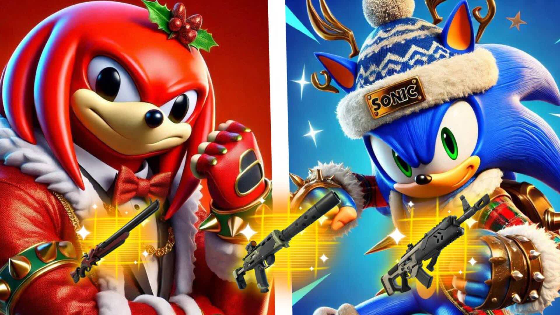 KNUCKLS VS SONICS 3479-8841-9708 by firedragon55 - Fortnite Creative ...