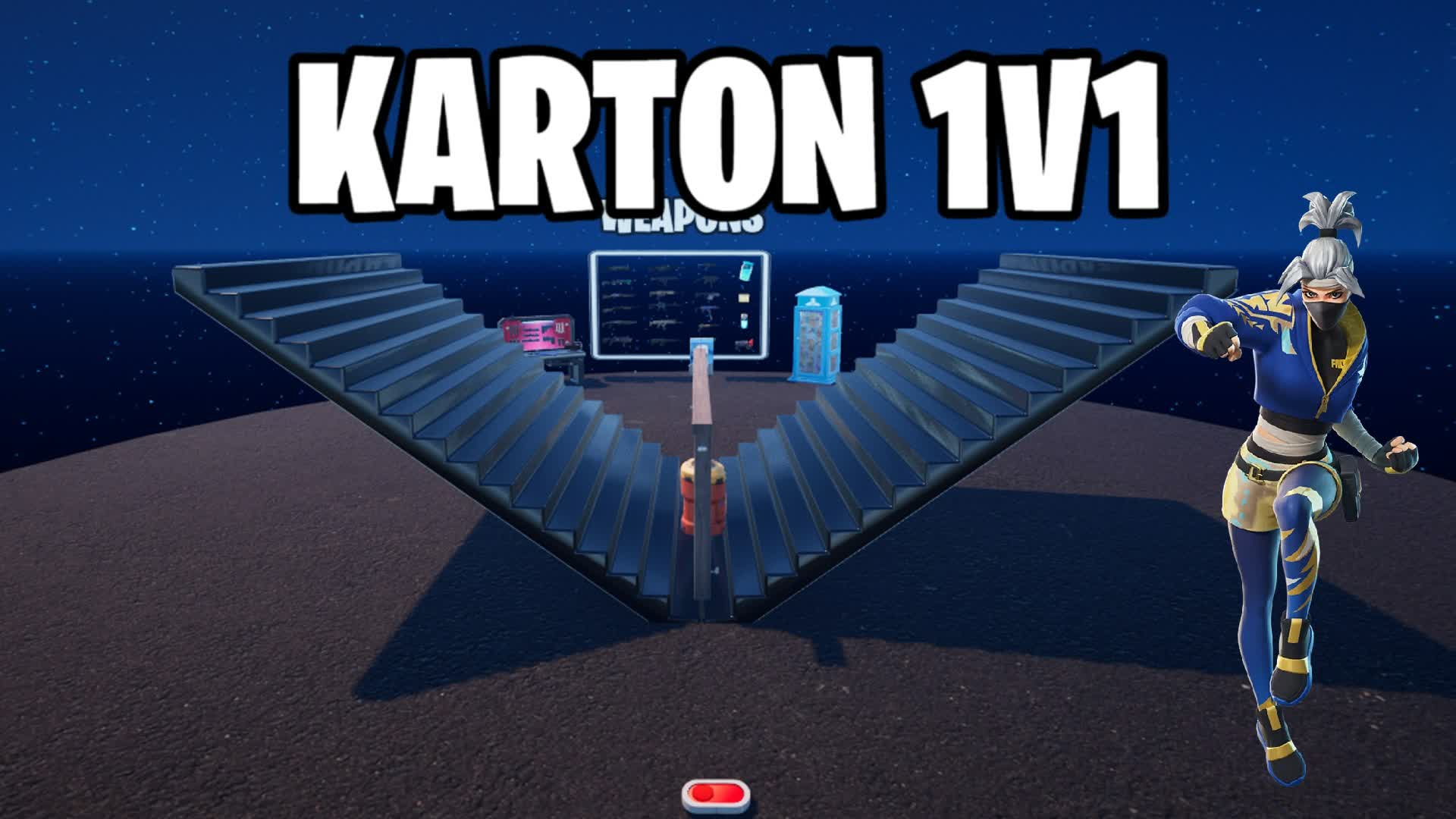 BUILD FIGHTS 1V1 [KARTON] 7501-8949-5307 by karton5 - Fortnite Creative Map Code - Fortnite.GG