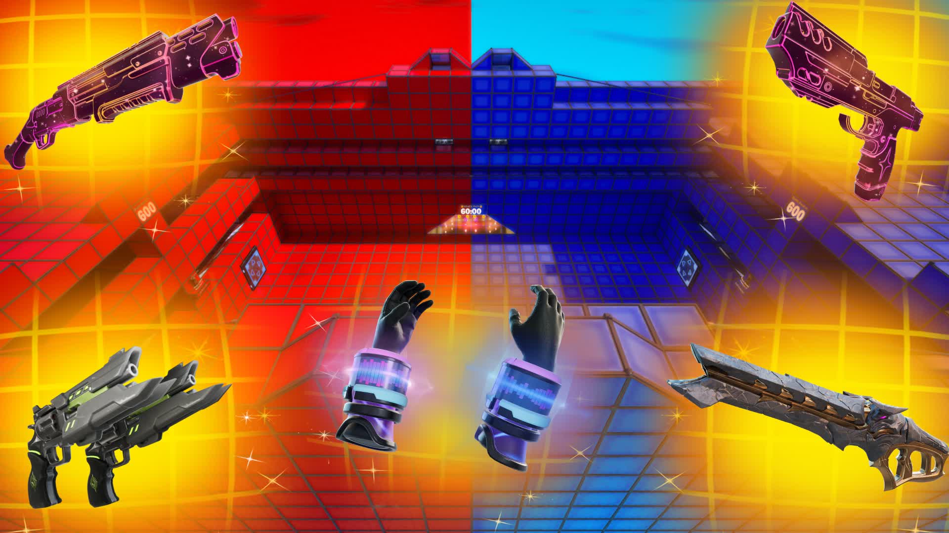 AMAZING RED VS BLUE 🔴🔵 8442-8238-1452 by shufflegamer - Fortnite Creative Map Code - Fortnite.GG