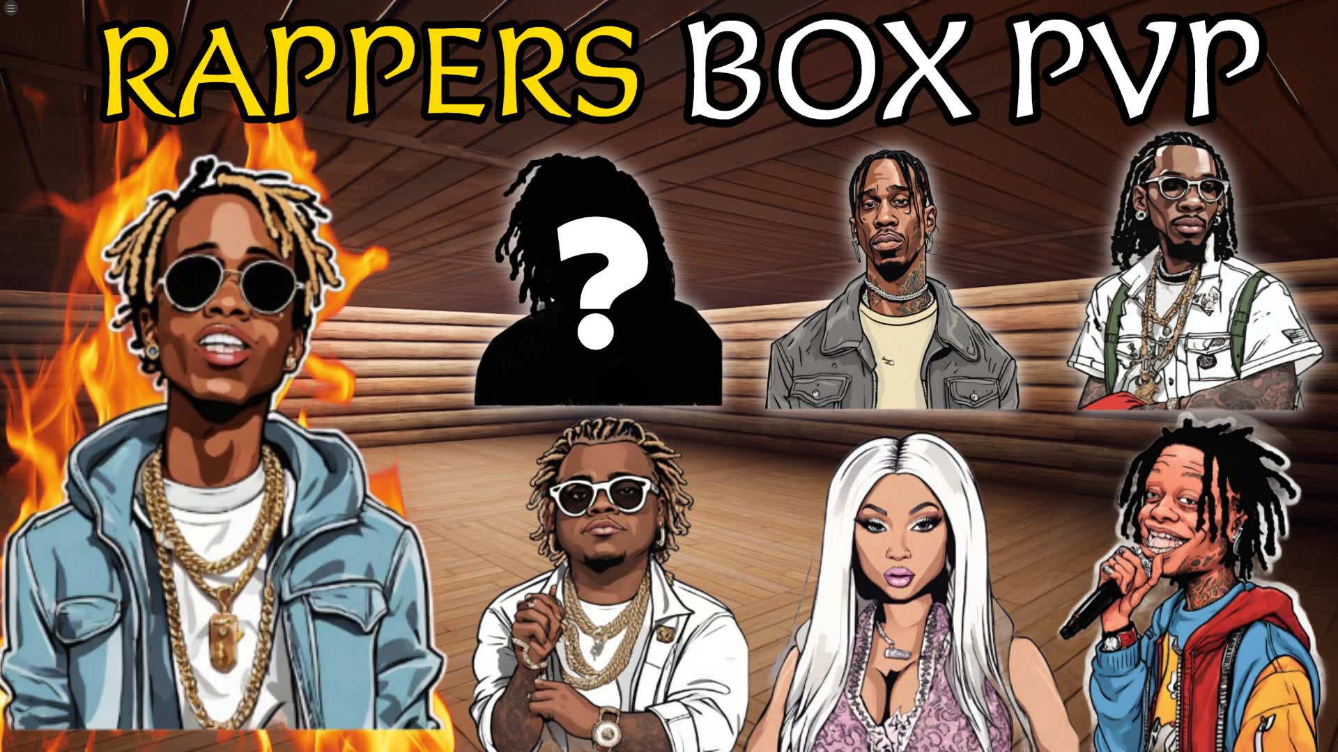 RAPPERS BOXFIGHTS 📦 3826-9281-3900 by ugn - Fortnite Creative Map Code ...