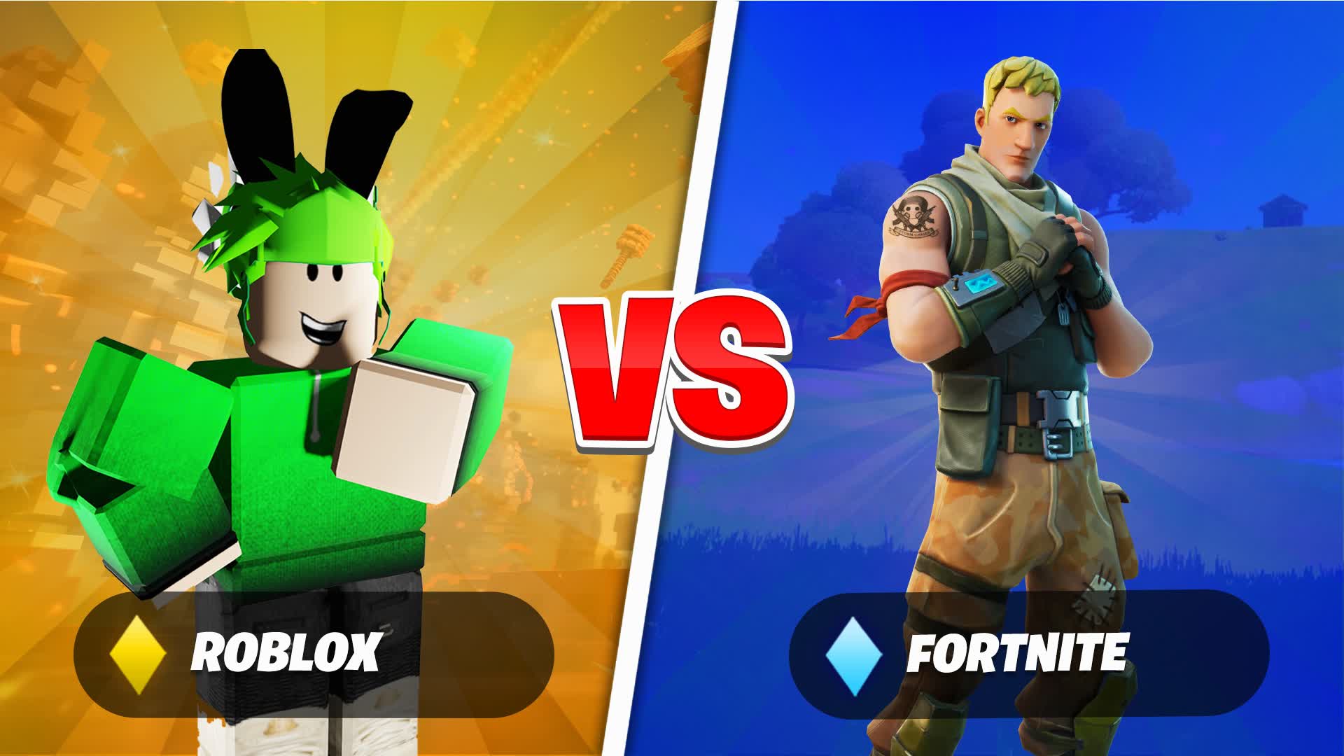 Roblox VS Fortnite 1800-5462-1499 von chinchulin – Fortnite