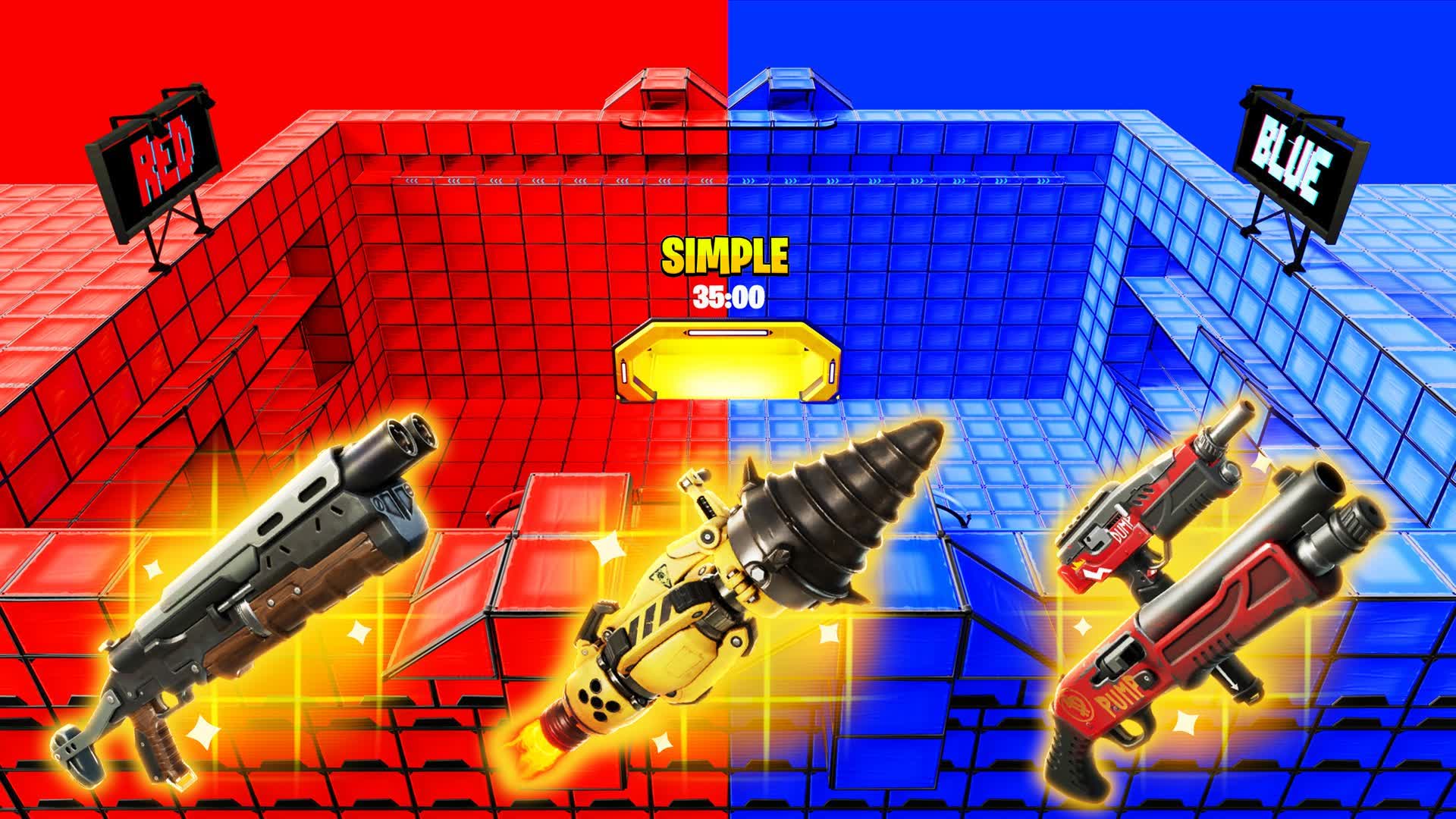 CRAZY RED BS BLUE 🔴🔵 3257-2993-7614 by xptrendmap - Fortnite Creative ...