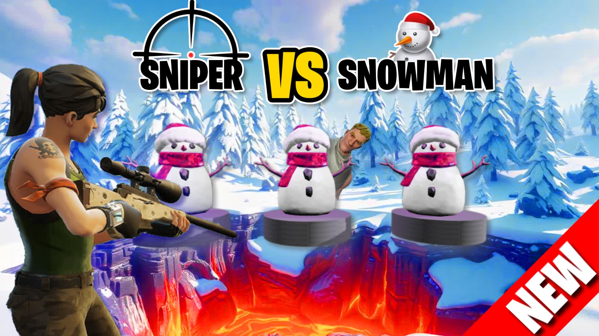 Sniper VS Snowman 0498-8139-9105 by sozo - Fortnite Creative Map Code - Fortnite.GG