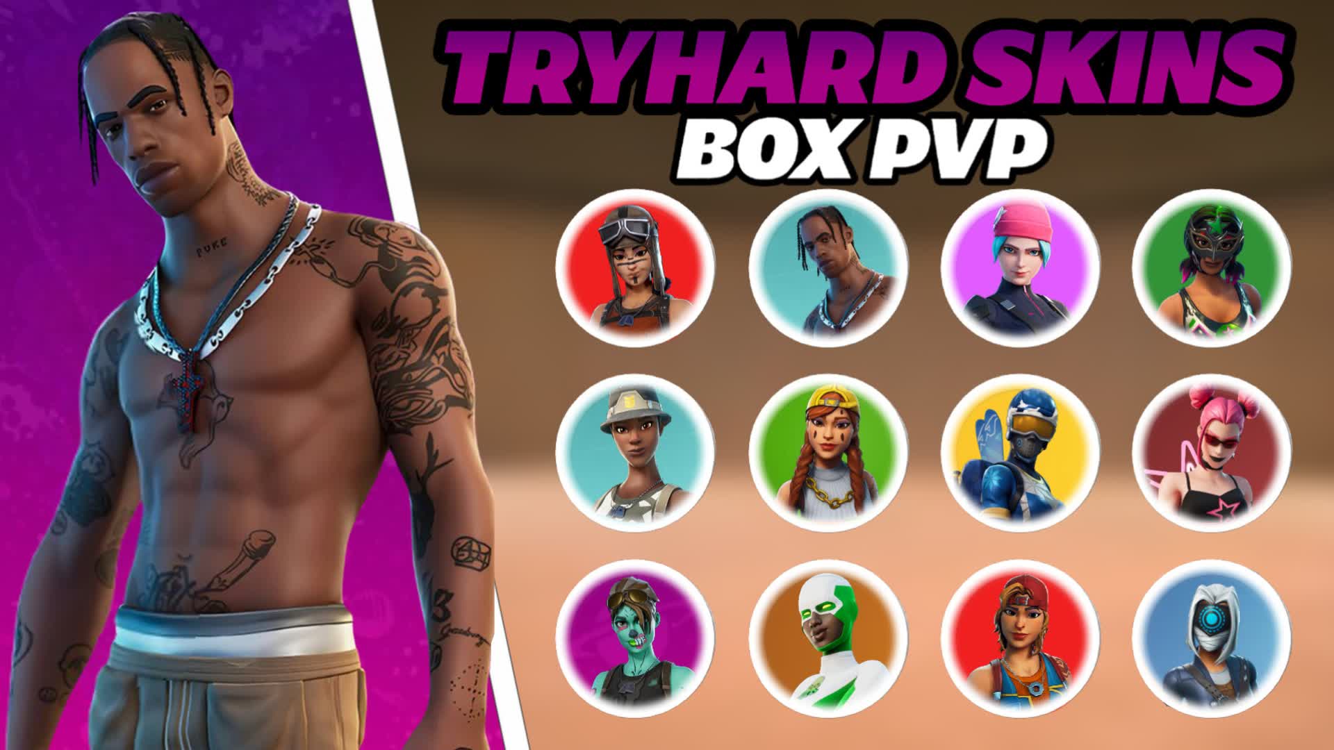 2okos의 TRYHARD SKINS BOX PVP 📦 6828-4210-5716 - 포트나이트