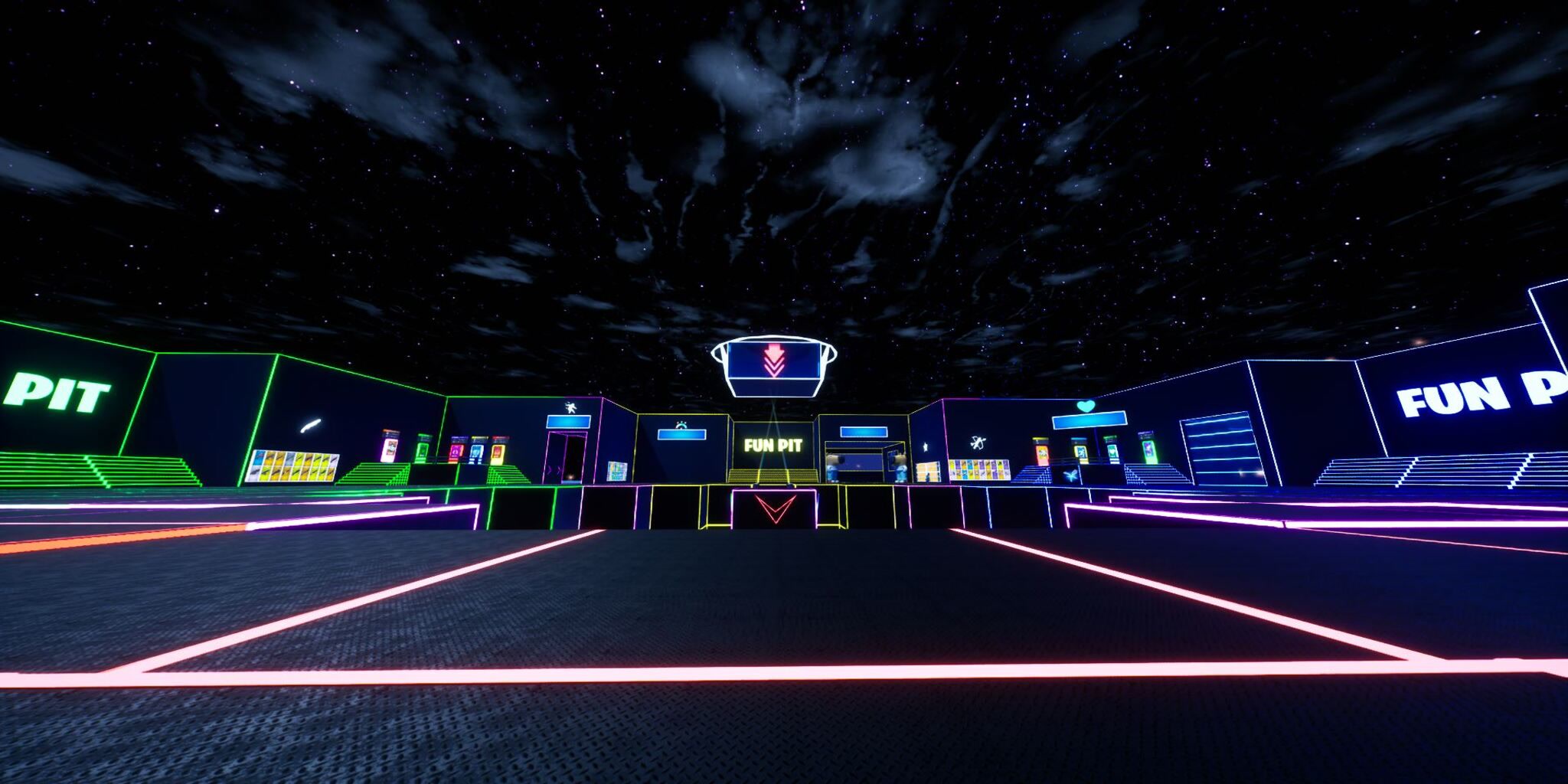 FUN PIT 0489-3780-1768 by mappey - Fortnite Creative Map Code - Fortnite.GG