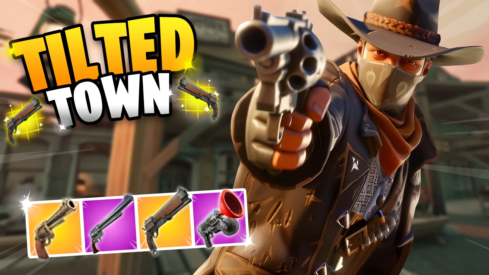 TILTED TOWN 🎯 ONE SHOT - FFA ! 8912-4554-3714 by bombarde - Fortnite Creative Map Code - Fortnite.GG