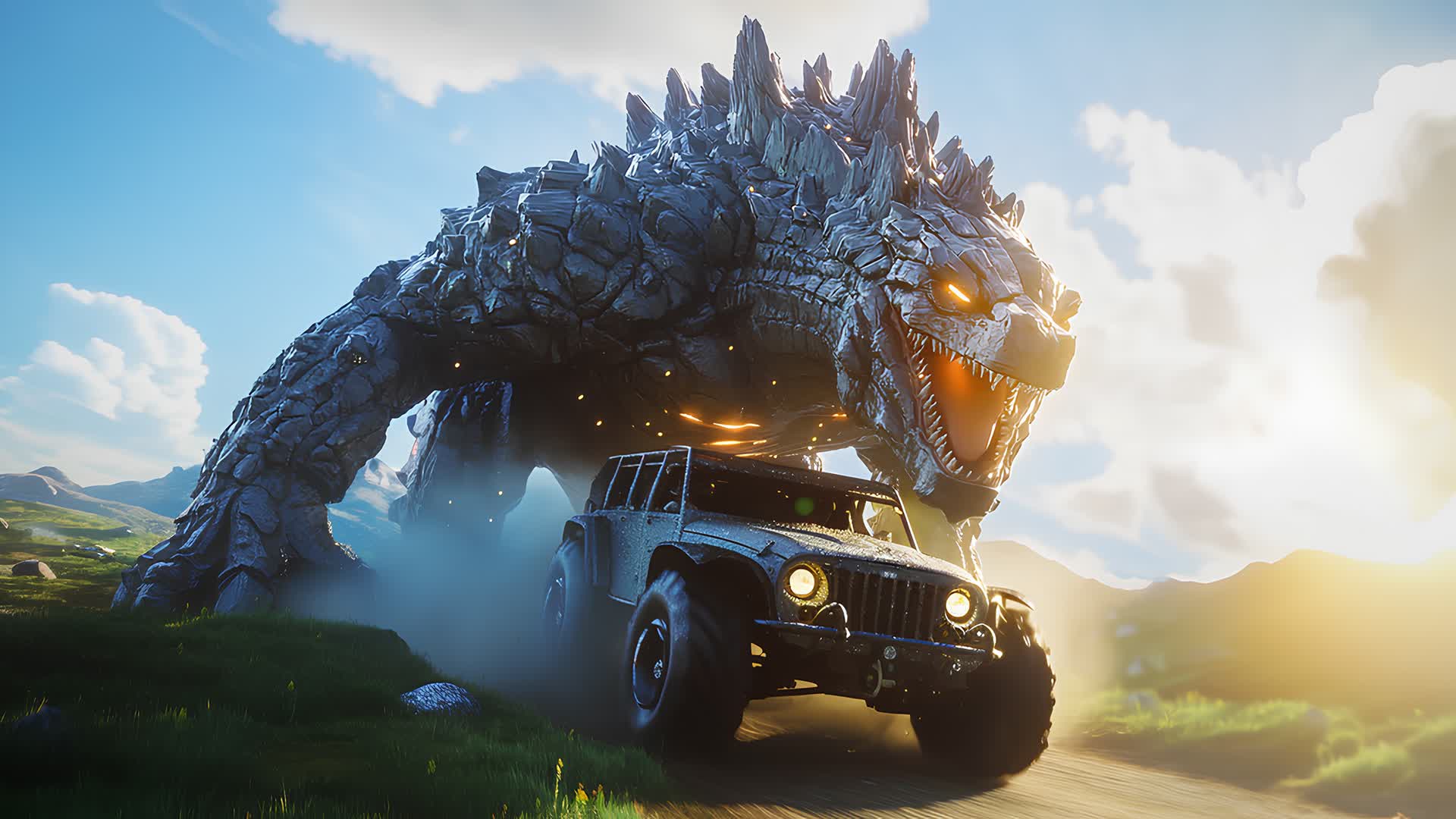 MECHA GODZILLA DRIVE 🦖 1584-1706-9372 by leximoo - Fortnite Creative Map Code - Fortnite.GG