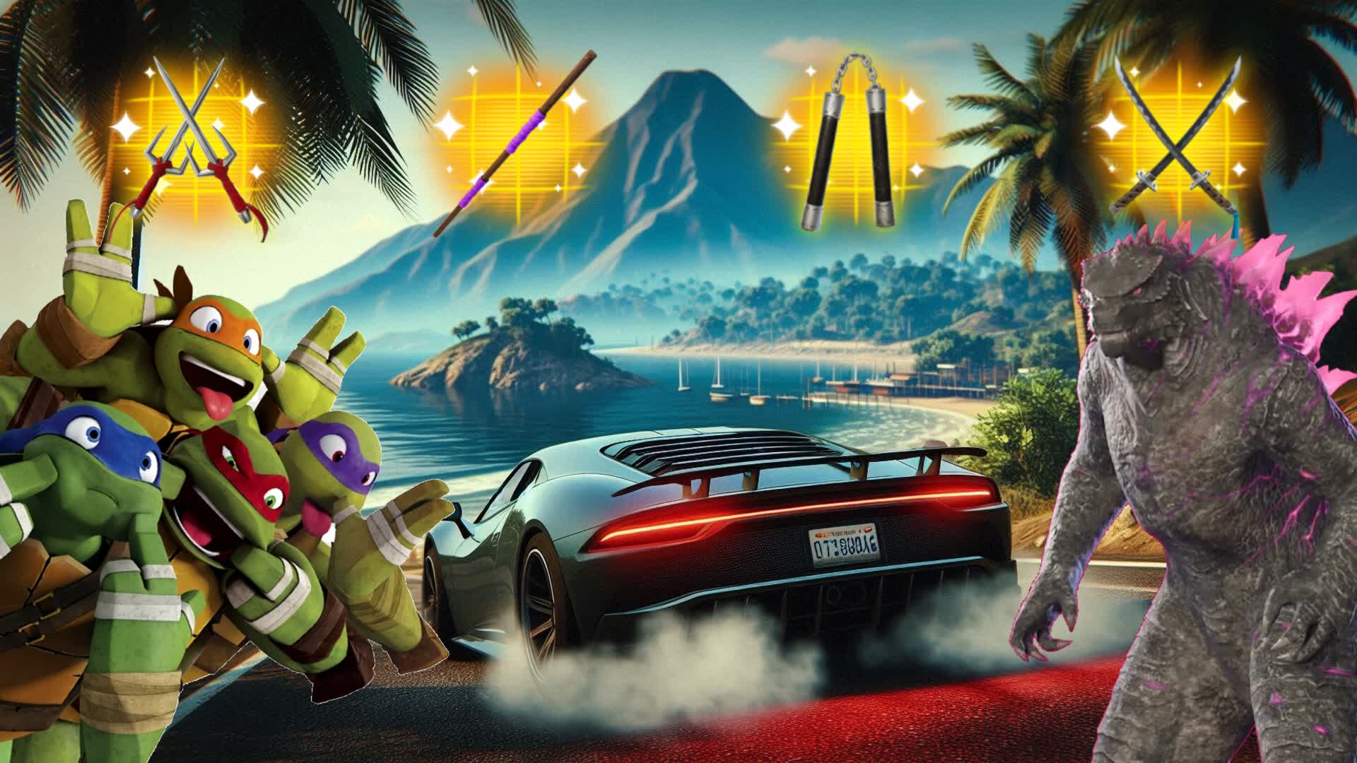 TMNT VS GODZILLA - FFA DRIVE 4352-1067-9968 by philip2w - Fortnite ...