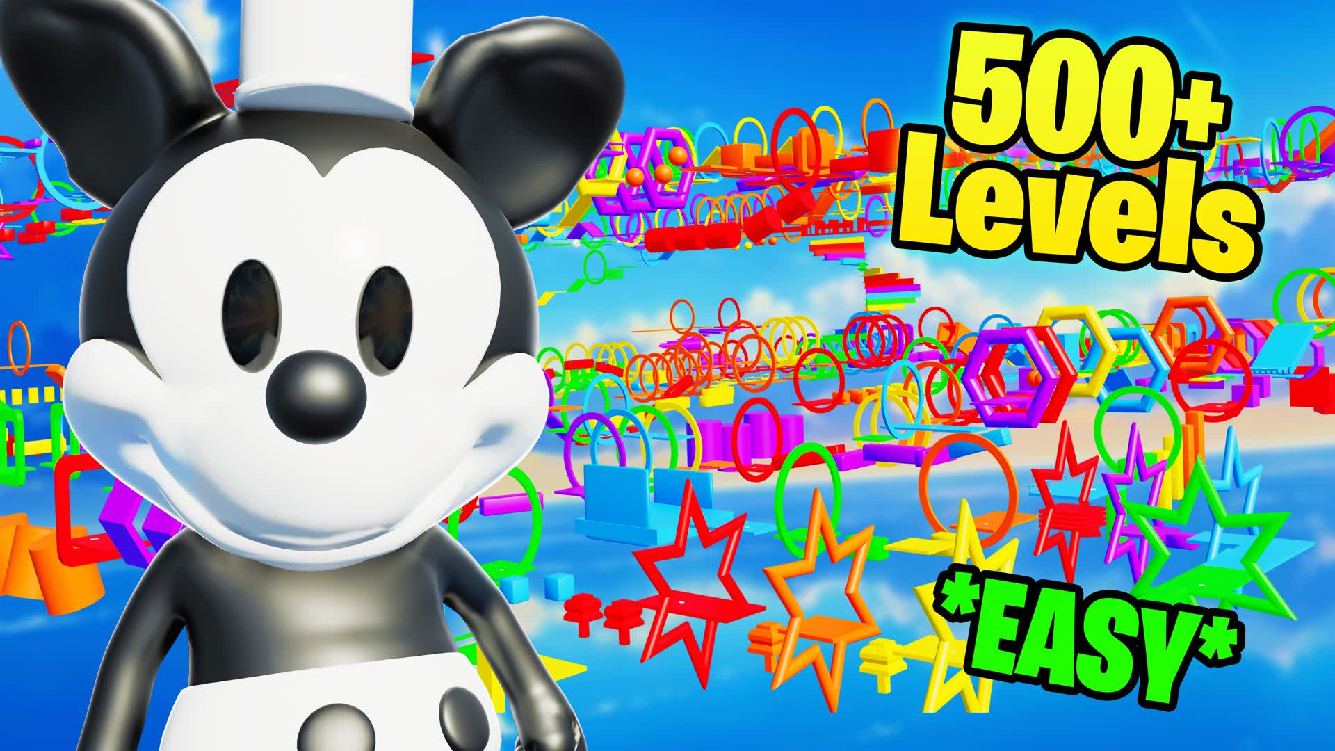 Mickey Default Parkour 500+ 🌈 6384-9759-2154 by wavewaps - Fortnite ...