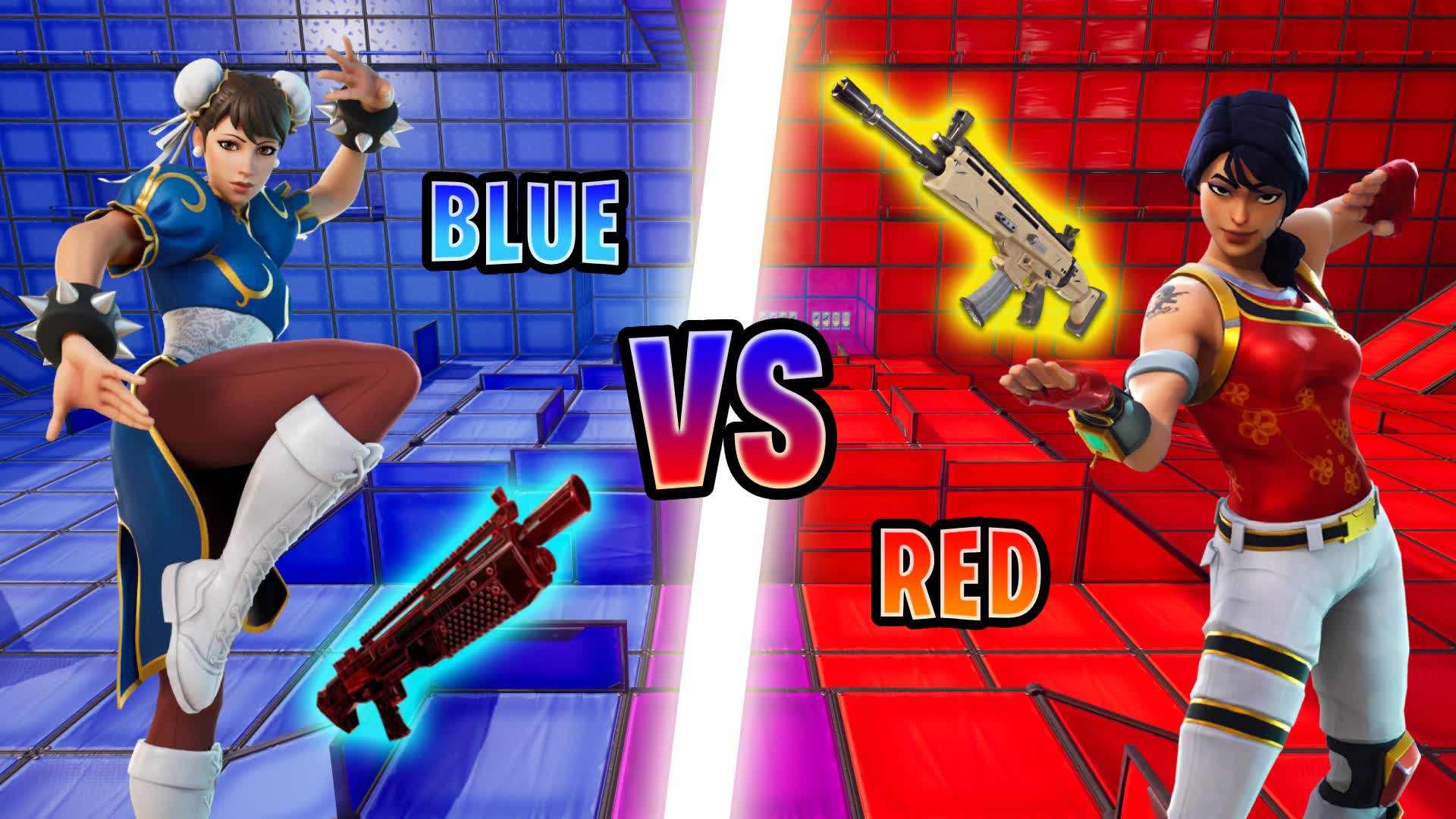 EXOTIC RED vs BLUE 🔴🔵 7155-6651-8106 by lucymay - Fortnite Creative Map ...