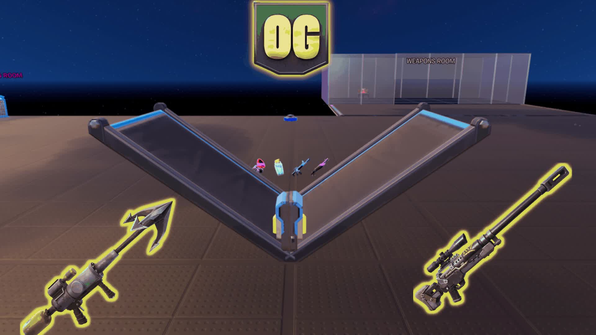 bestffamap의 OG 1V1 ONE SHOT GUN GAME FREE FOR ALL 7002-2552-8307 - 포트나이트