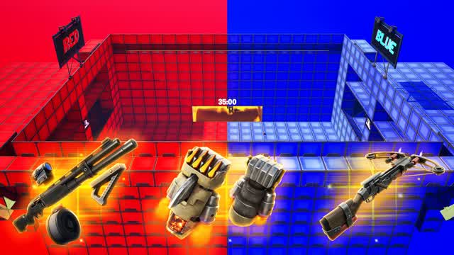 💯 RED VS BLUE 🥶 RUMBLE - Zero Build 6207-0778-2857 par rvb - Fortnite