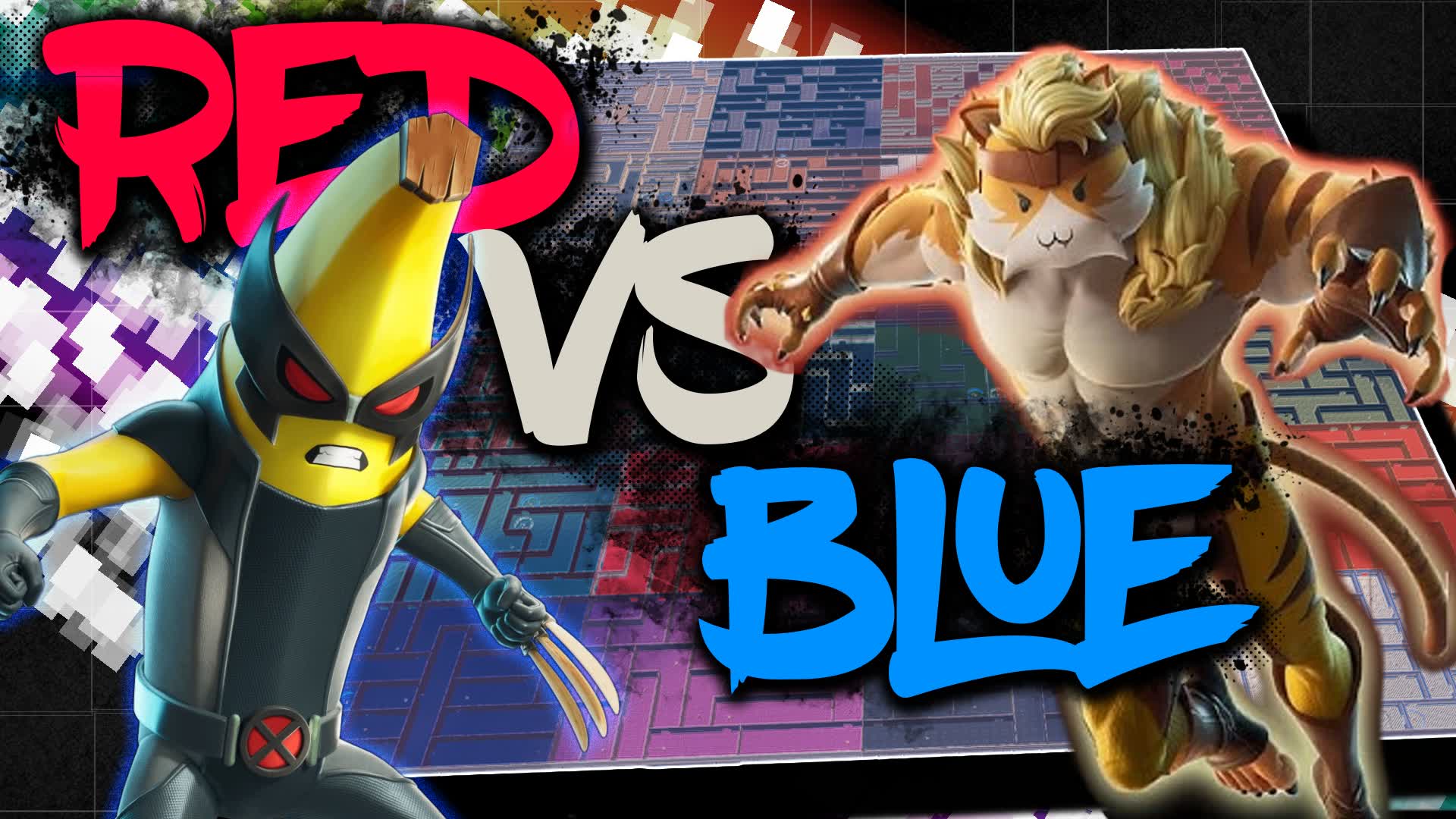 Maze Mayhem - Red Vs Blue 0851-0591-1191 by simstech - Fortnite ...