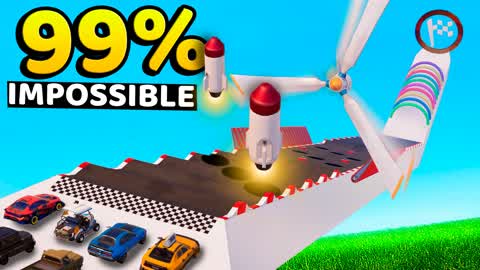 ALL CARS MEGA RAMP🌈 4669-5913-9031 by reylechugo - Fortnite Creative ...