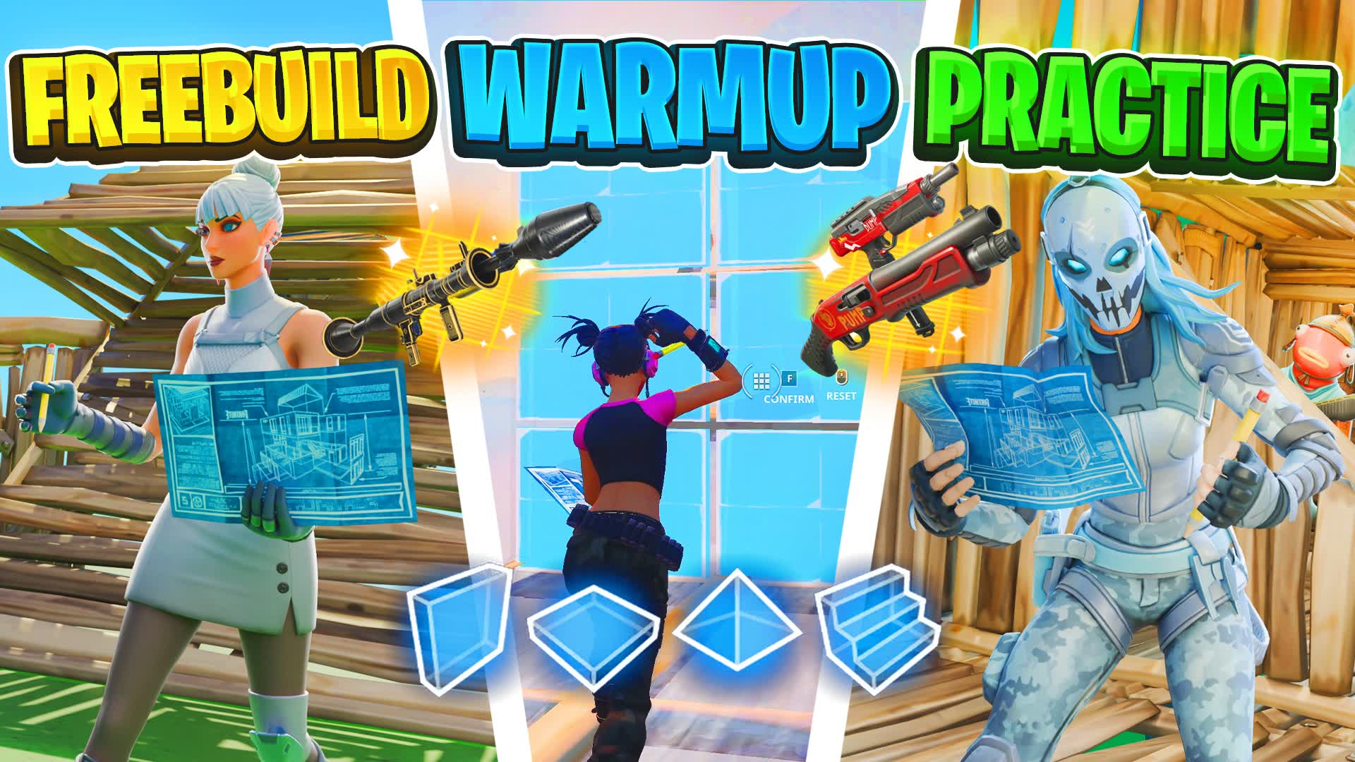 FREEBUILD MAP WARMUP PRACTICE AIM EDIT 3624-7350-0911 by pengybtw - Fortnite Creative Map Code ...