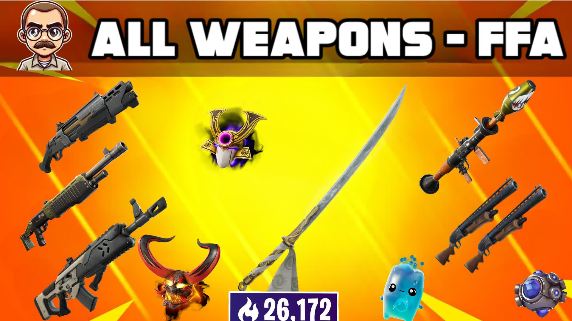 UNC ALL WEAPONS FREE FOR ALL 0048-1421-9966 by worldwide - Fortnite ...