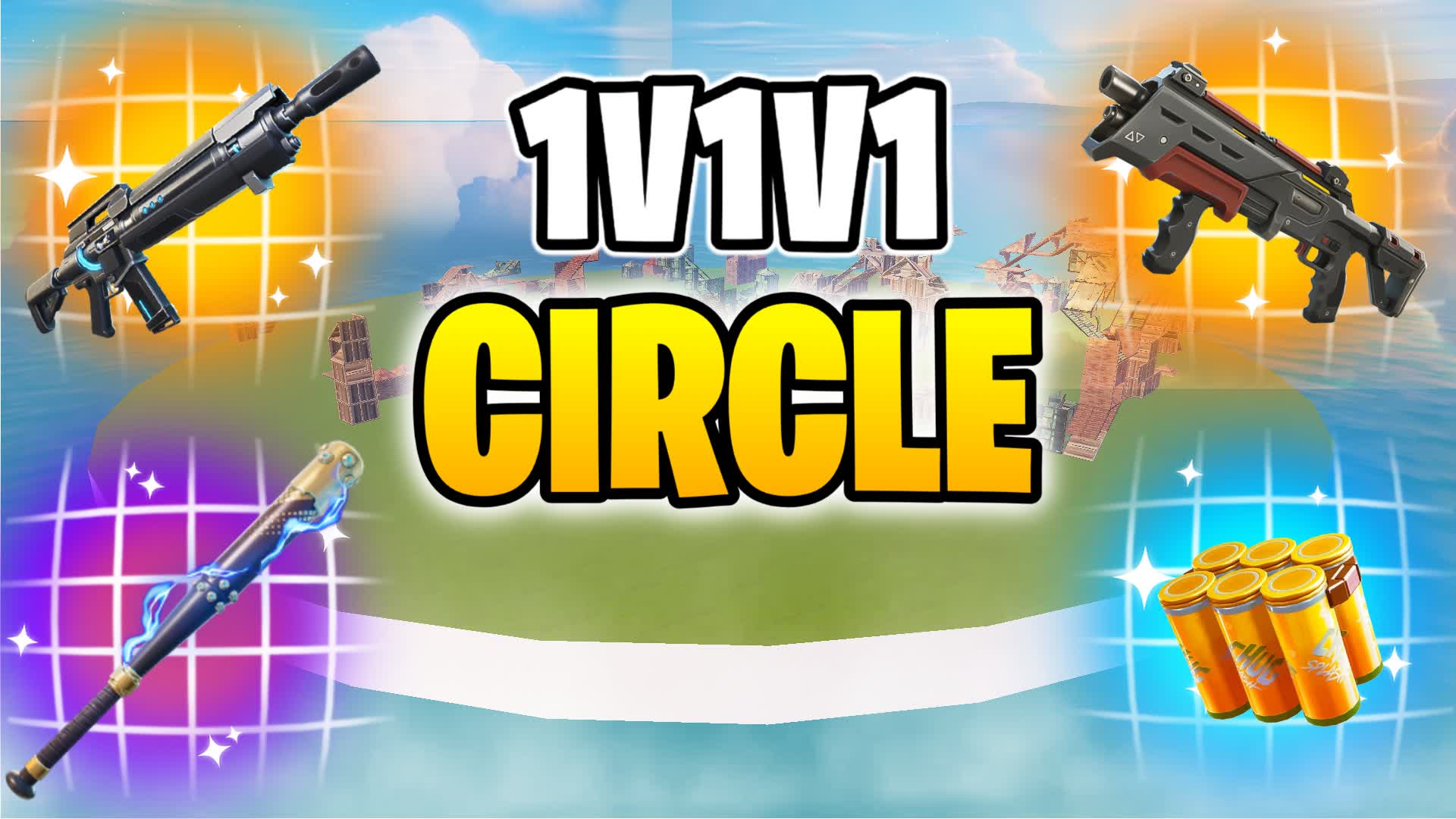1v1v1 Circle⭕Reload 1v1v1v1 Rezon Hero 9894-0412-0101 من ابتكار vortexcreations - Fortnite