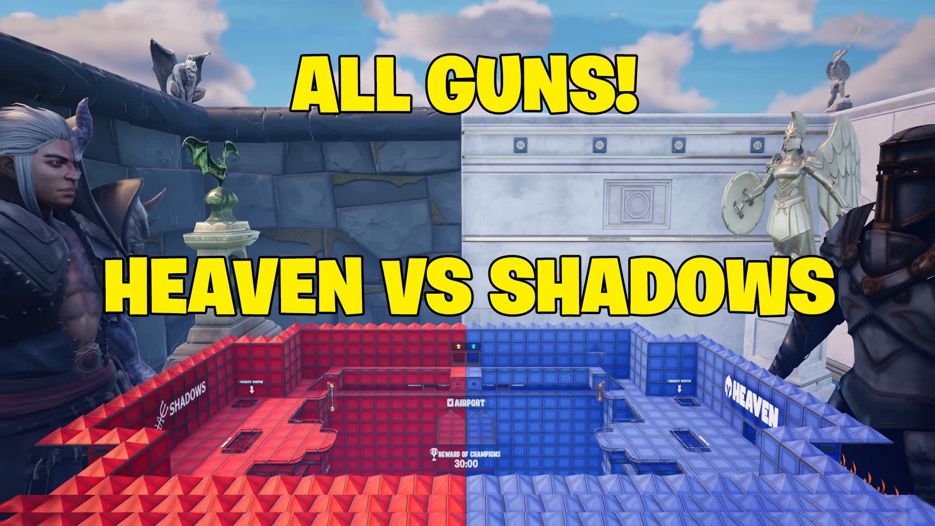 HEAVEN VS SHADOW | RED VS BLUE ALL GUNS 3583-4822-6060 by twinsgames ...