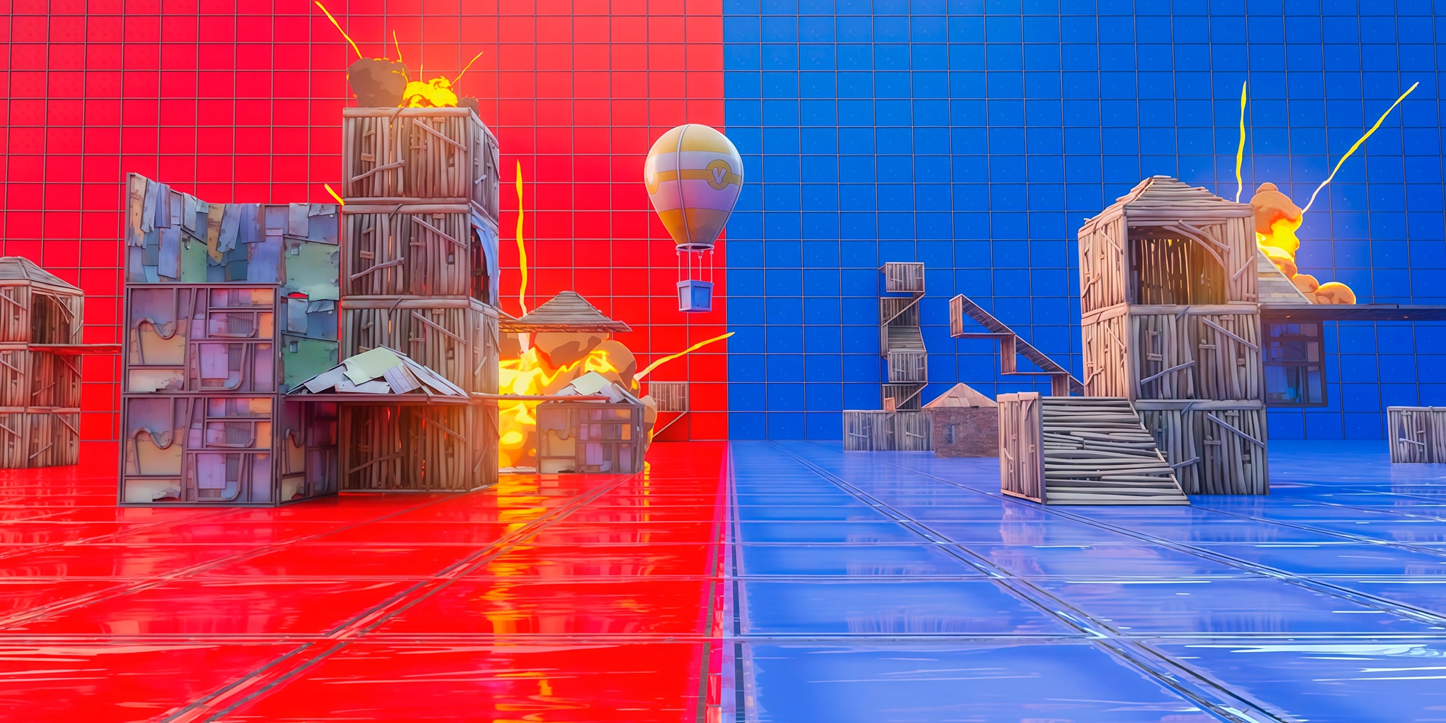 SUPER PRO RED VS BLUE🔴🔵 AMAZING! 0029-3755-3921 by lukifm - Fortnite ...