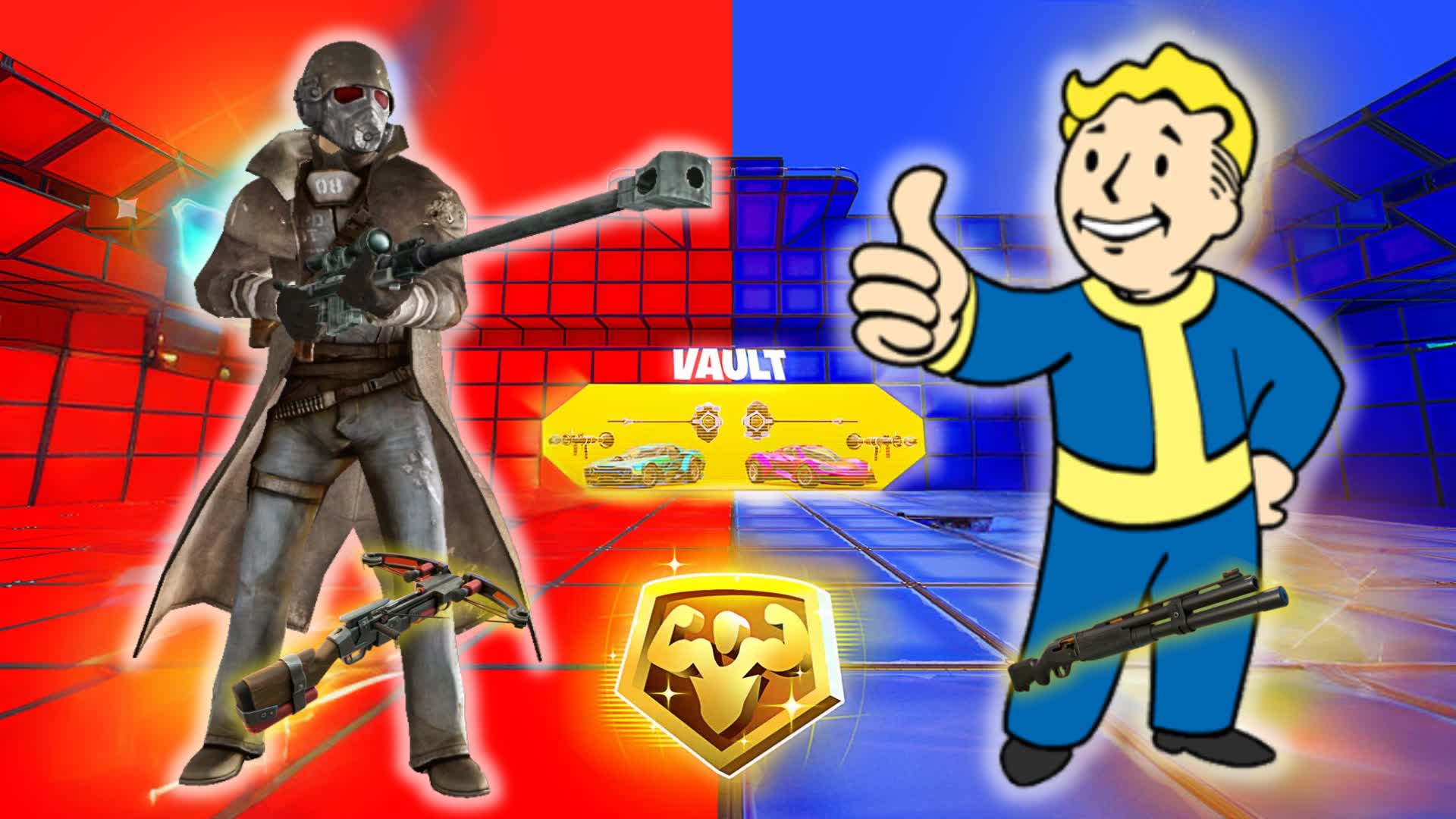 💯 Extreme Red Vs Blue 🔴🔵 4460-2054-2071 by jacob_maps - Fortnite