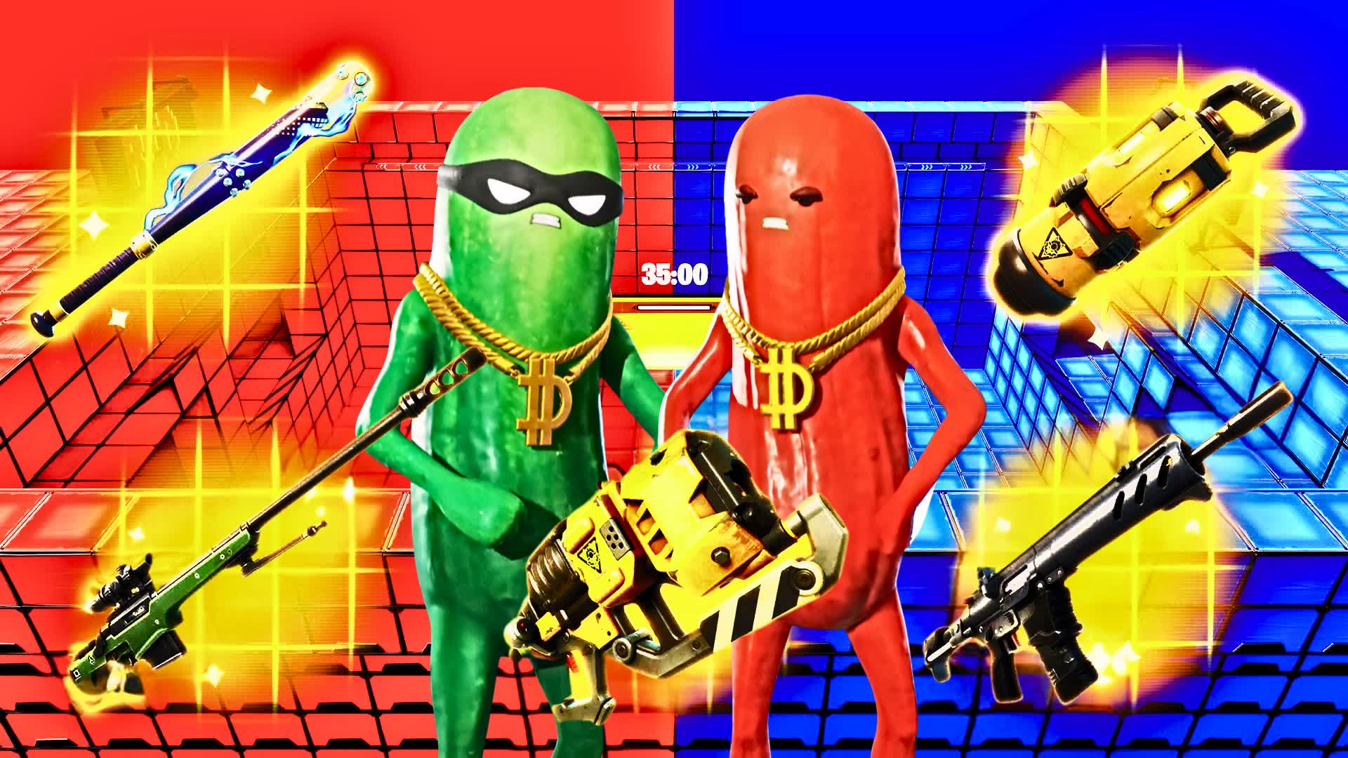 SUPER RED VS BLUE COMBAT GUNGAME🔴🔵 5012-2521-4018 by vyp - Fortnite ...