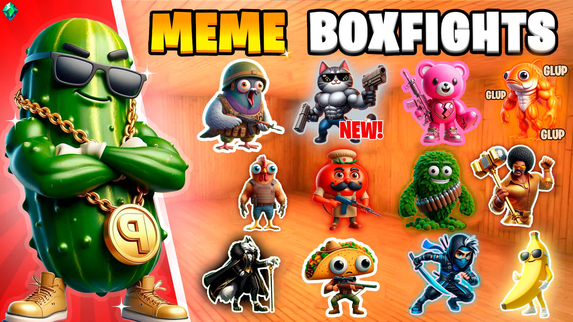 🥒 MEME BOXFIGHTS 📦 4862-3720-1173 by studiogames - Fortnite Creative ...