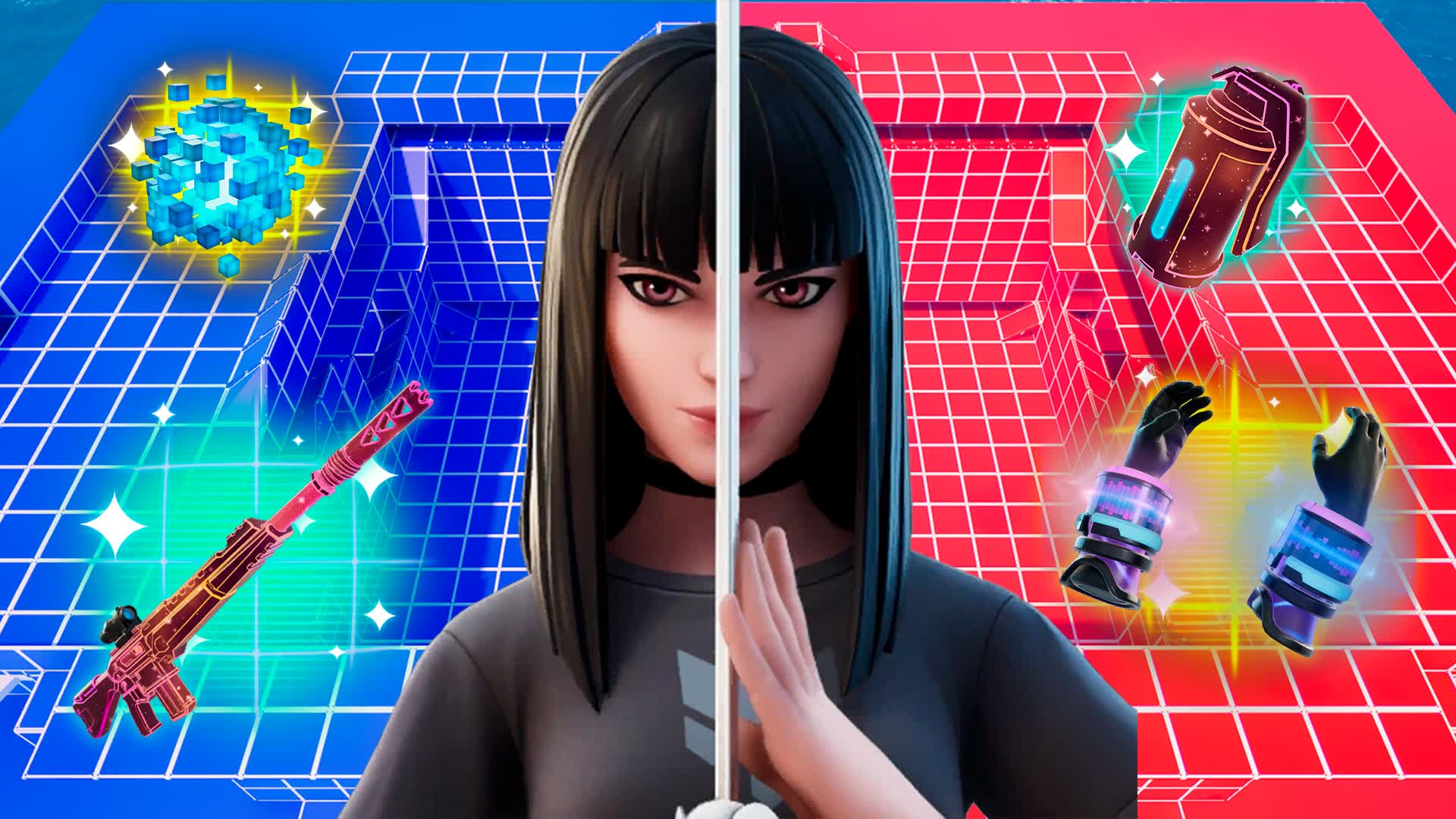 AMAZING RED VS BLUE | BASIC 🔴🔵 5772-6358-5238 by akez9 - Fortnite ...