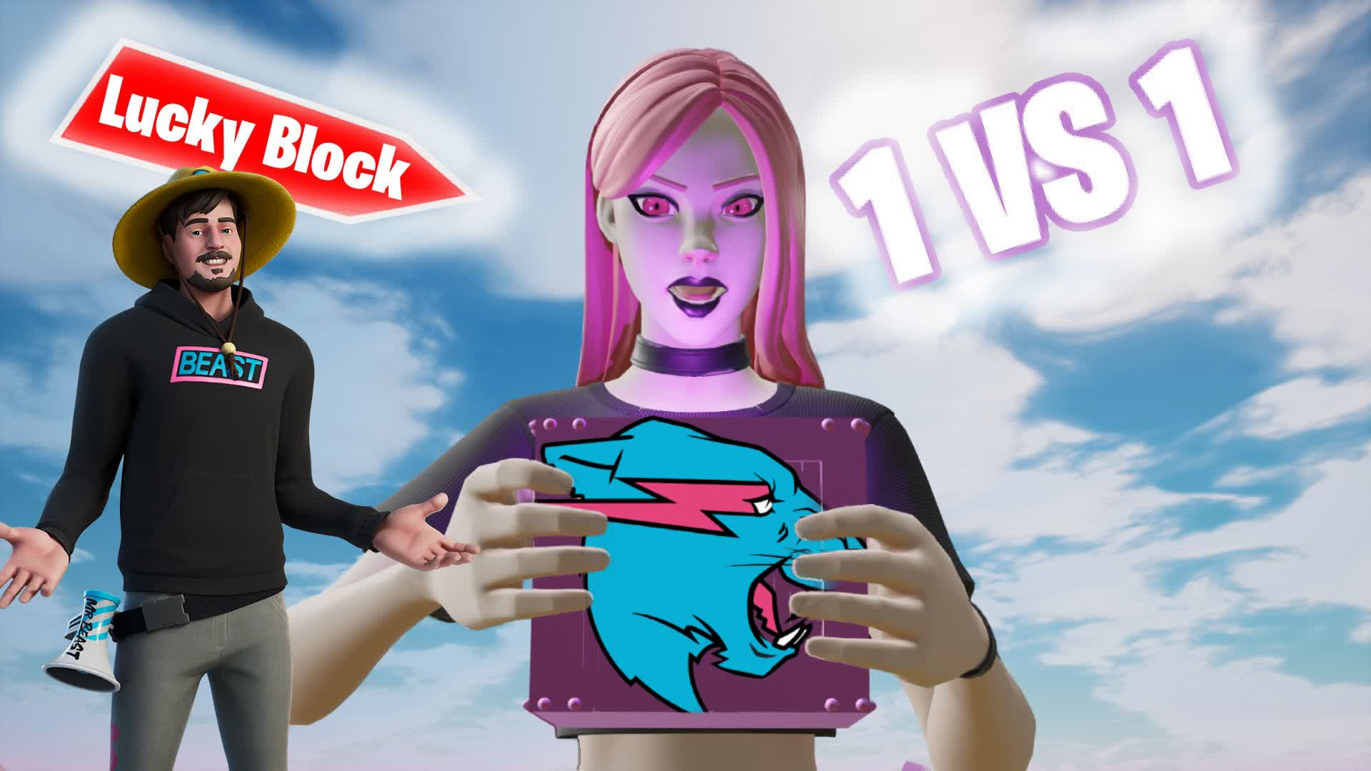 Mr Beast Lucky Block 1 vs 1 🎲 💰 7781-2724-5947 by hfn - Fortnite ...