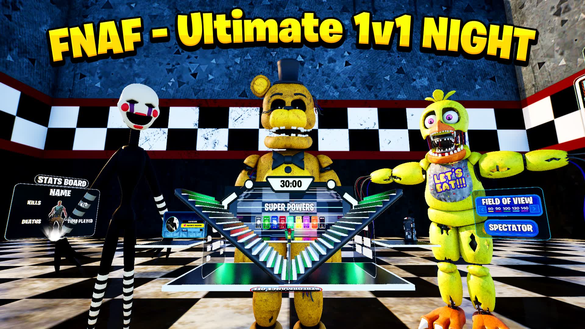 FNAF – 1v1 Night 8585-9892-9192 by zakride - Fortnite Creative Map Code ...