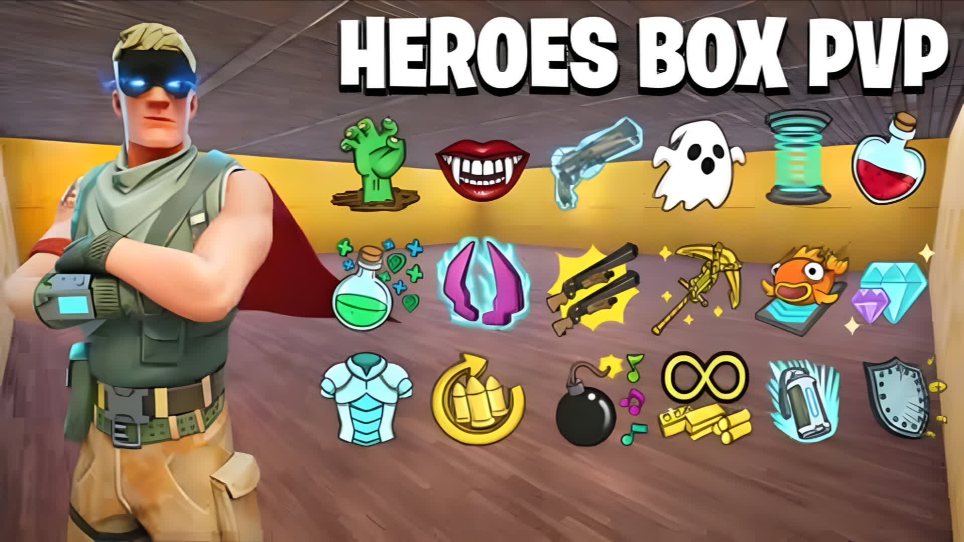 🦸 Heroes Box PVP 📦 6007-6347-6050 by cryzd - Fortnite Creative Map Code ...