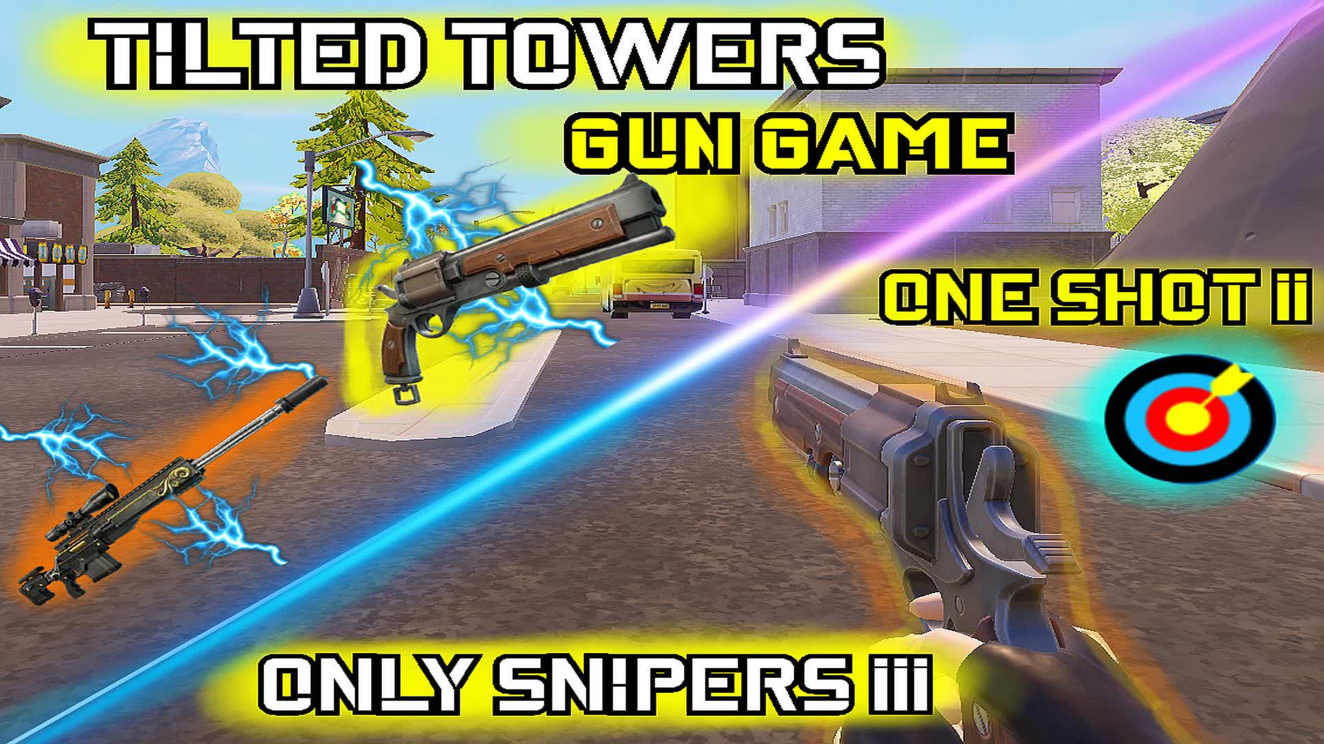 TILTED GUNGAME ONE SHOT FIRST PERSON 2997-0962-3745 by bollop3 - Fortnite Creative Map Code ...