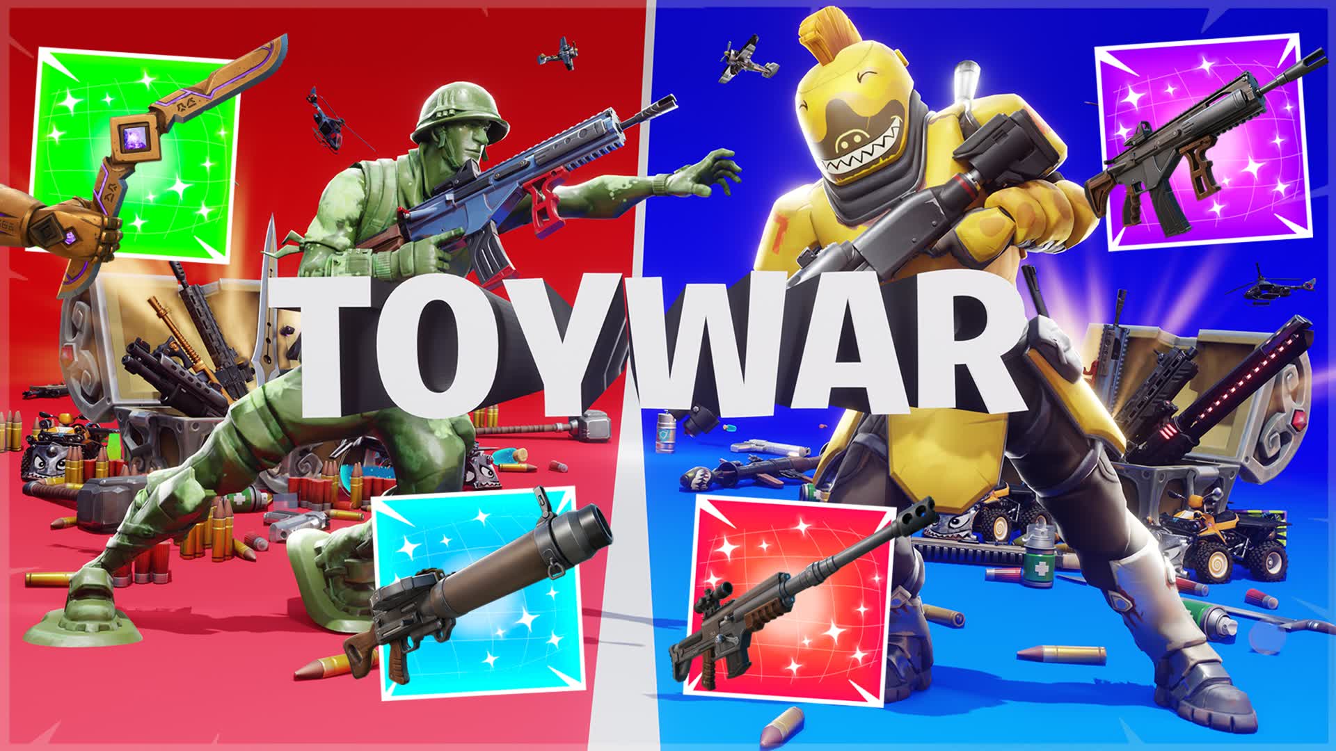 ALL GUNS - T0Y WAR TDM - (VS) 8090-9016-4239 by postboxpat - Fortnite.GG
