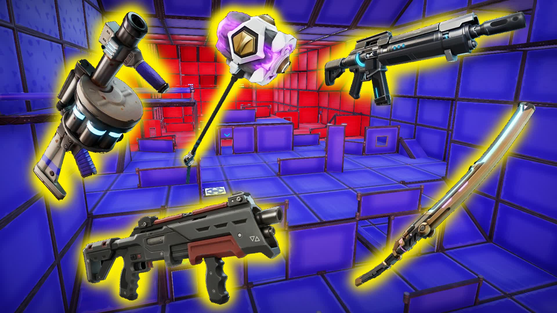 🔴 Red vs Blue 🔵 ALL WEAPONS 🔫 6153-4251-2967 by coute - Fortnite ...