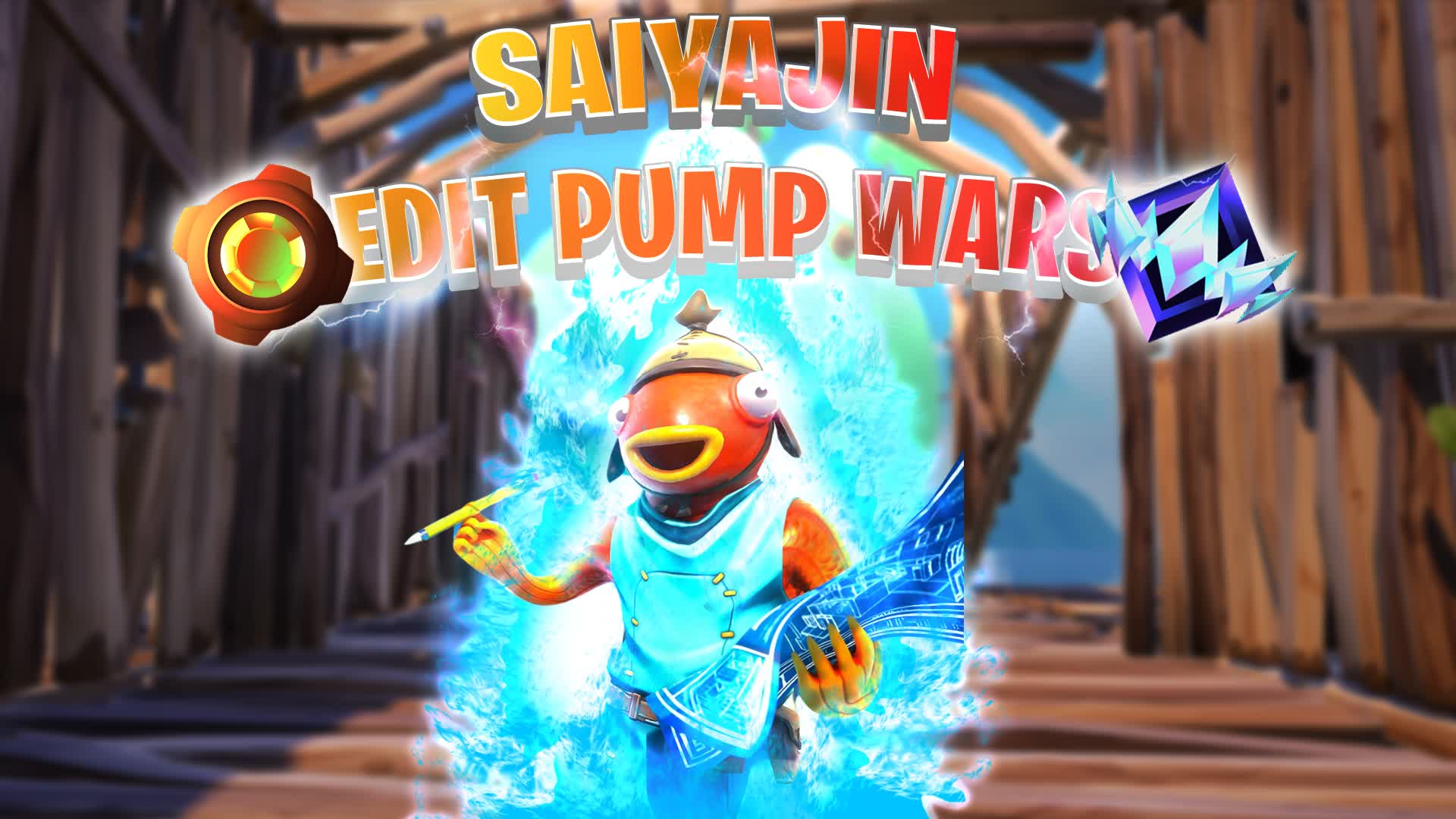 🐉SAIYAJIN EDIT PUMP WARS🎯 2822-1818-1131 من ابتكار playerview - Fortnite