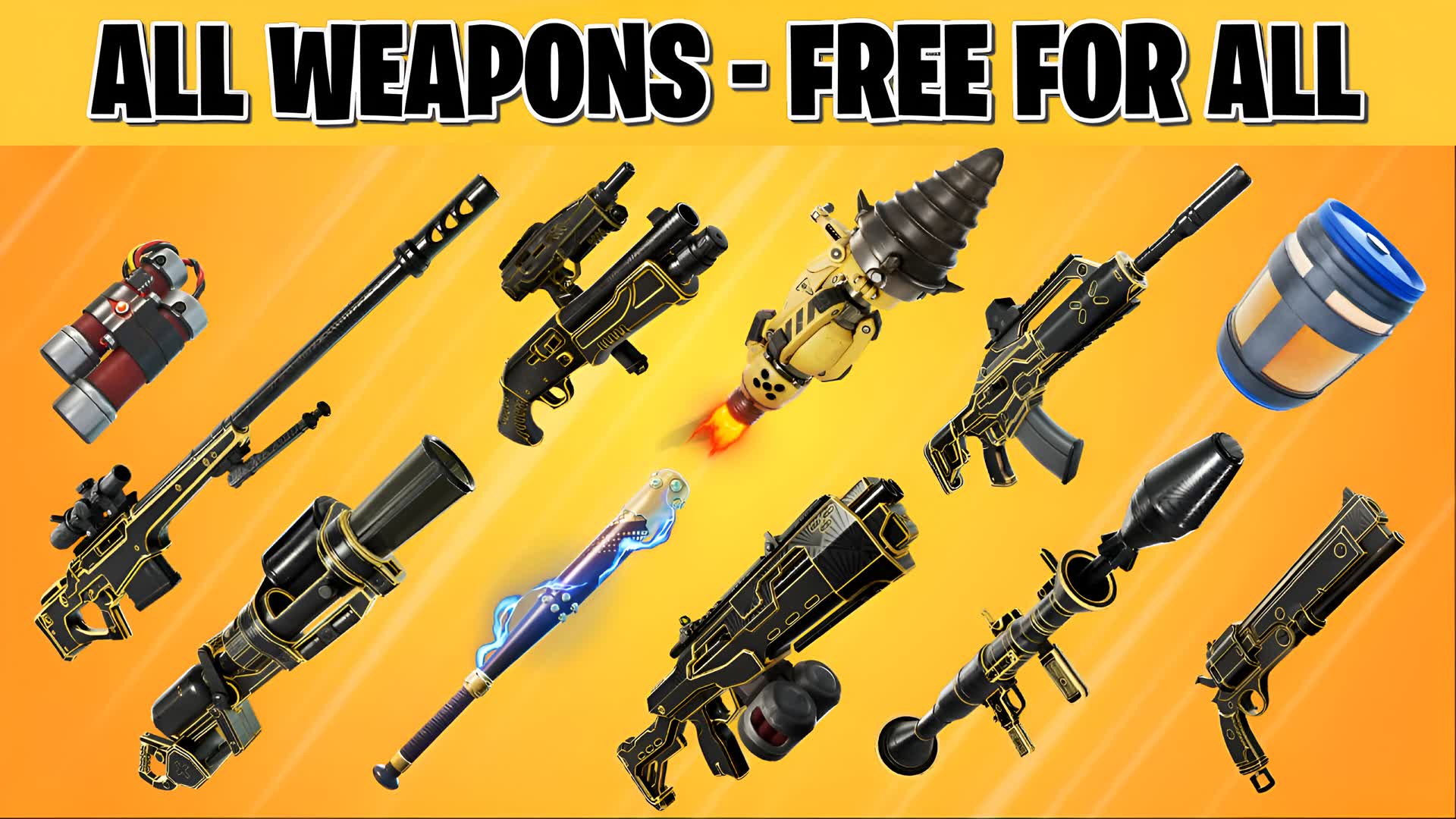 ⭐ALL WEAPONS - FREE FOR ALL💥UNC 9496-3553-0547 by yyt05 - Fortnite ...