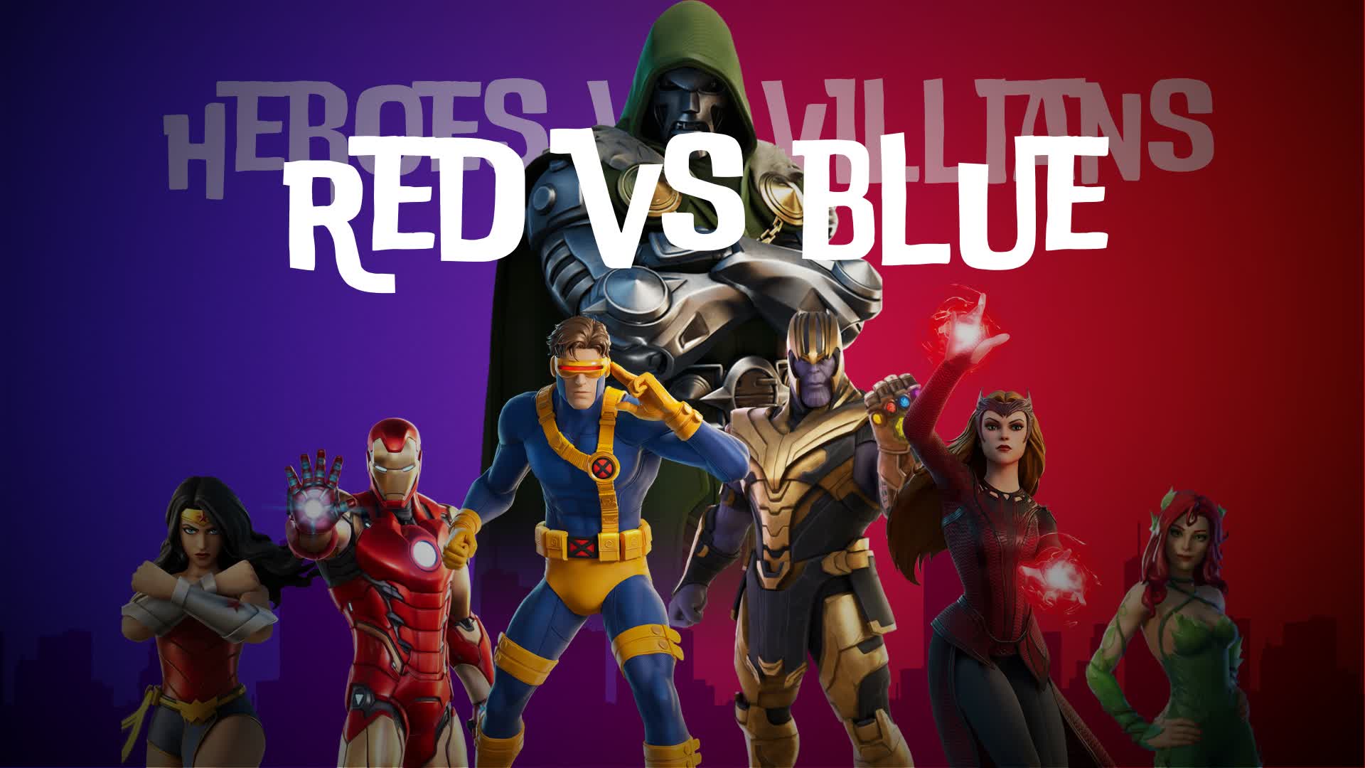 Red vs Blus Heroes 9465-8597-9764 by guloco - Fortnite Creative Map Code - Fortnite.GG