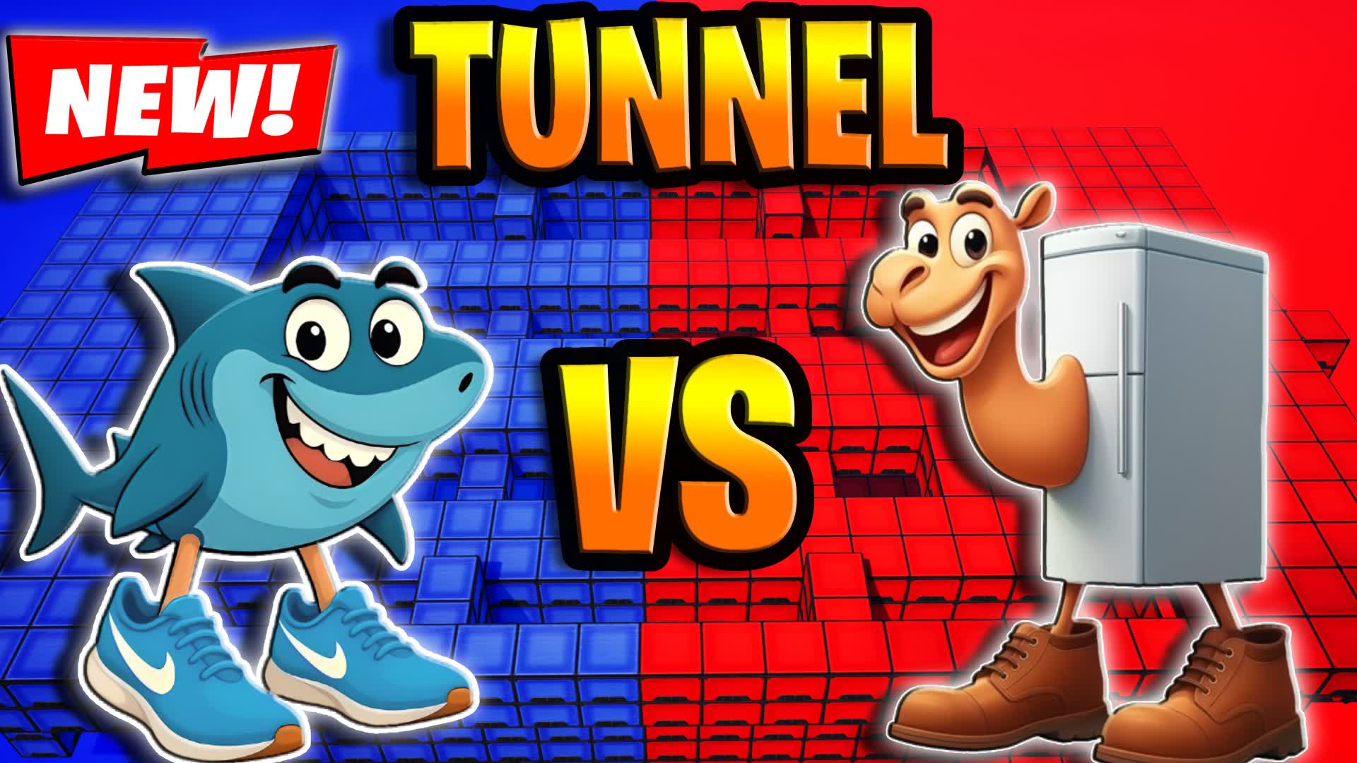 ⭐BRAINROT⭐ Tunnel RED VS BLUE🔴🔵 5097-2623-6543 by scorpione - Fortnite