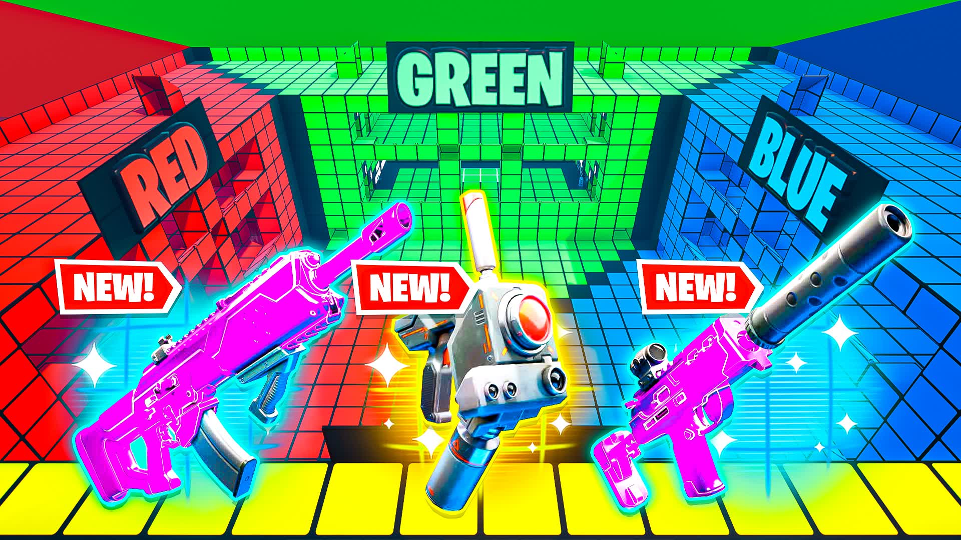 RED VS BLUE VS GREEN VS YELLOW! 4 TEAMS (4372-4454-2408) by zubix_3d ...