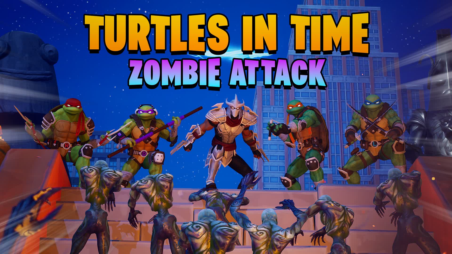 🐢Turtles in Time Zombie Attack🧟‍♂️ 7136-0278-4857 by koolagames - Fortnite Creative Map Code ...