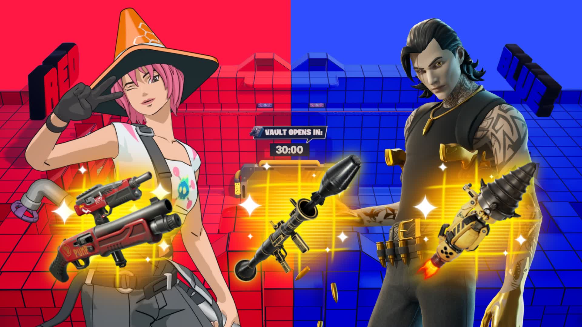 MEGA RED VS BLUE 🔴🔵 3339-5624-9241 by wocs - Fortnite Creative Map Code ...