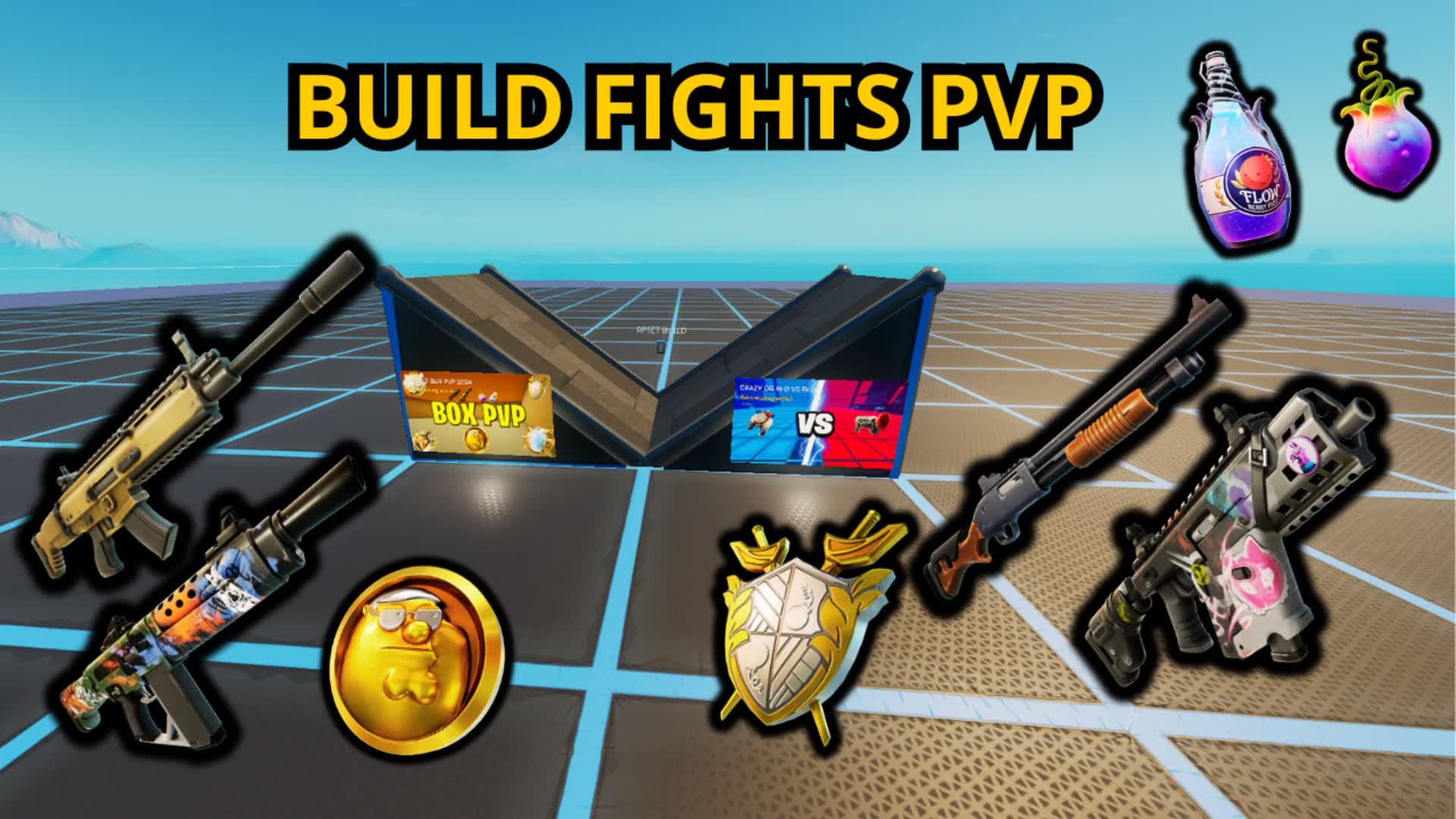 BUILD FIGHTS PVP 9006-6855-2580 by hcnqlf - Fortnite Creative Map Code ...