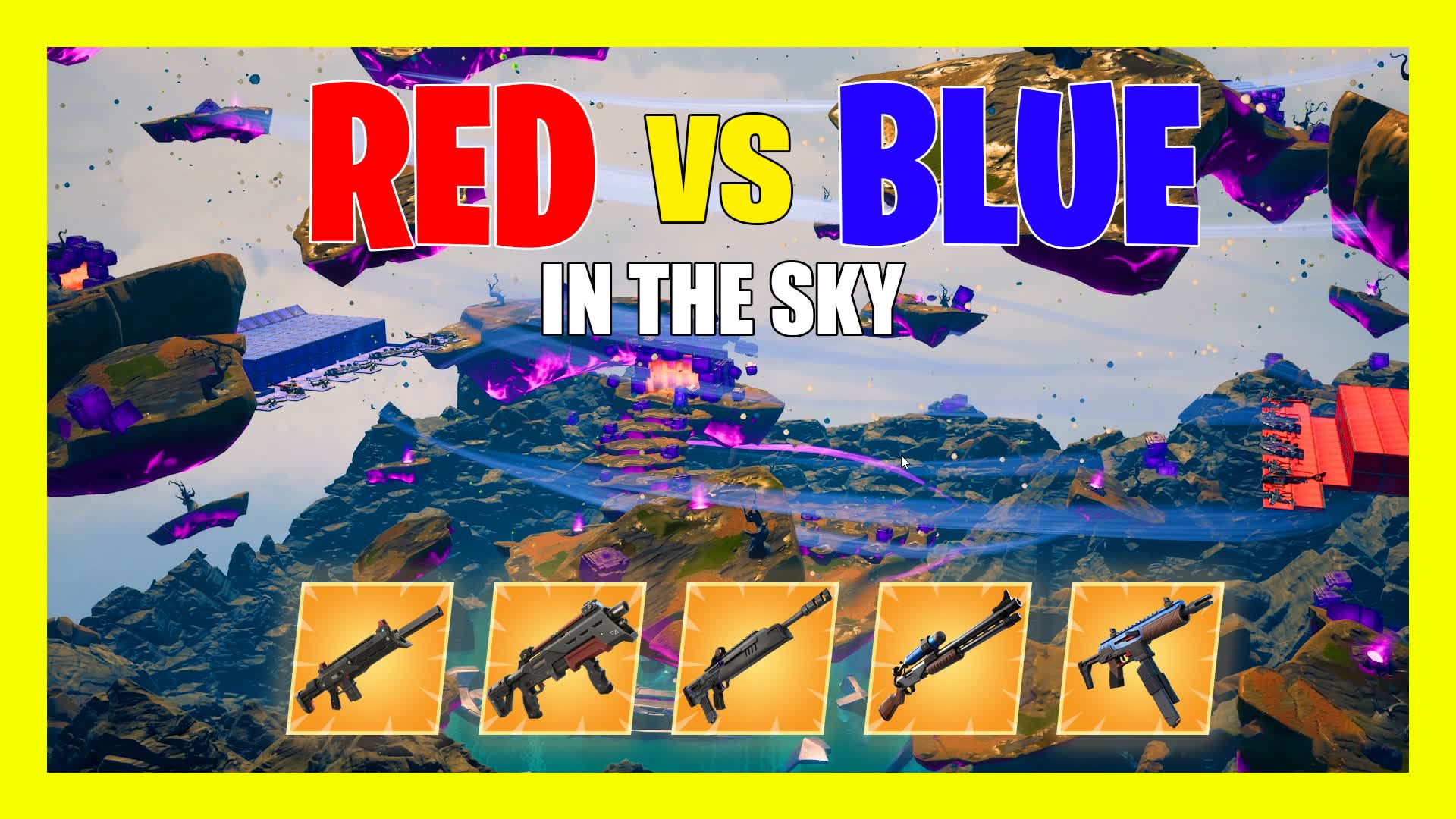 🔴RED VS BLUE🔵 IN THE SKY☁ NEW WEAPONS 4781-1112-3160 by Naruriko ...