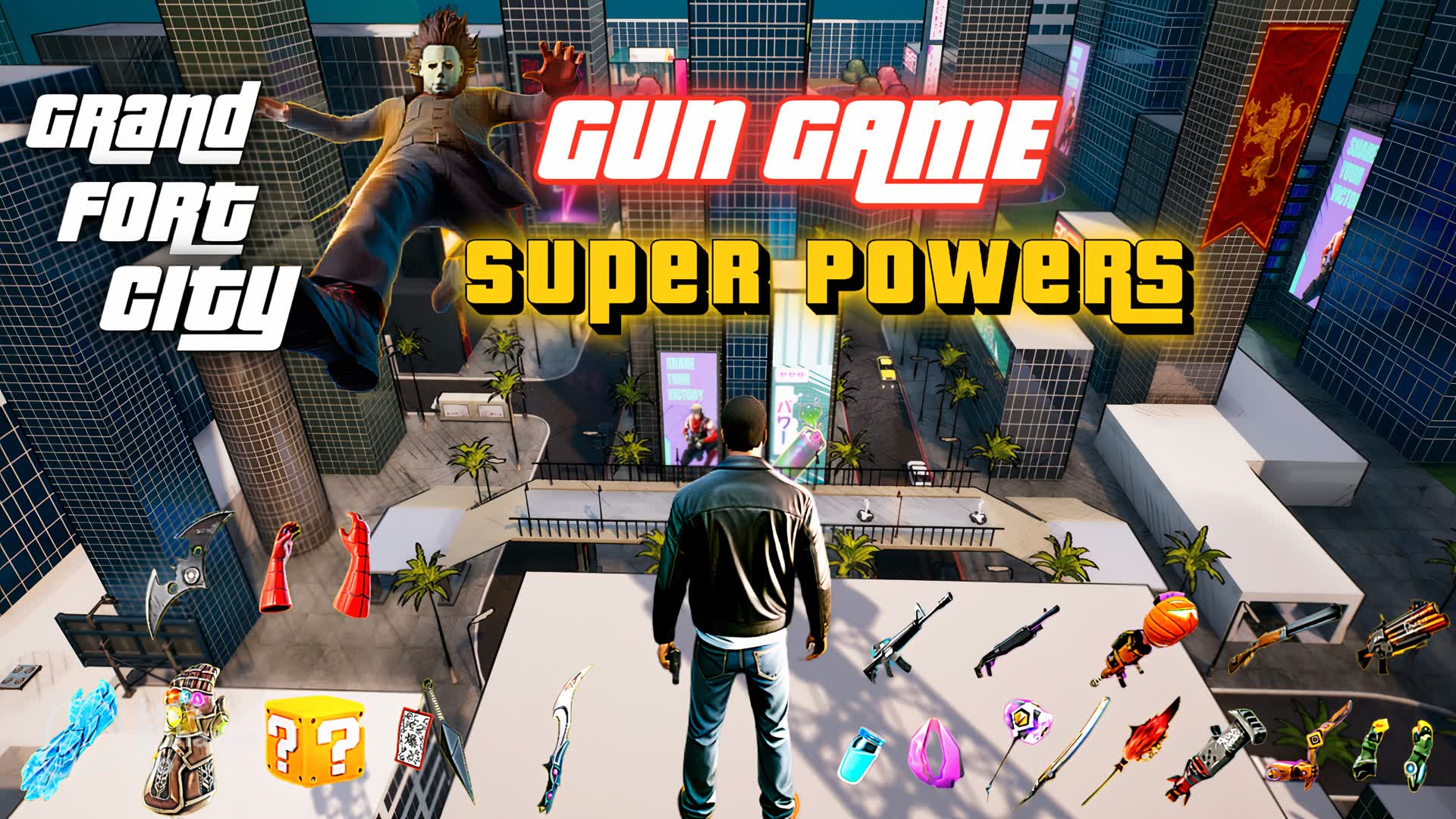 GRAND GUN GAME CITY🌟ONE SHOT 9003-7269-1988 by mh-vip - Fortnite Creative Map Code - Fortnite.GG