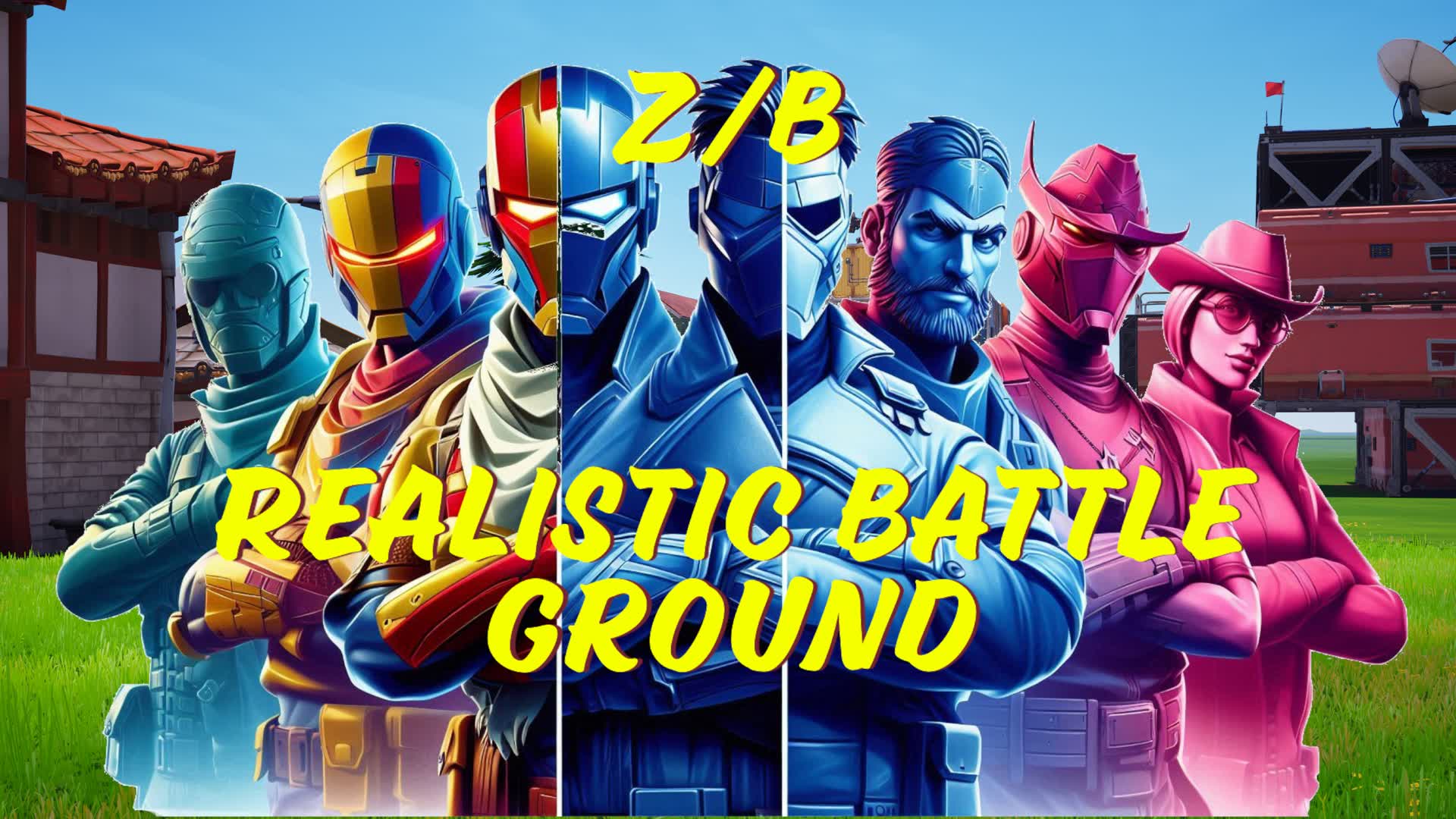 Realistic Z/B Battle ground 6884-5934-9141 by shaggypotato - Fortnite