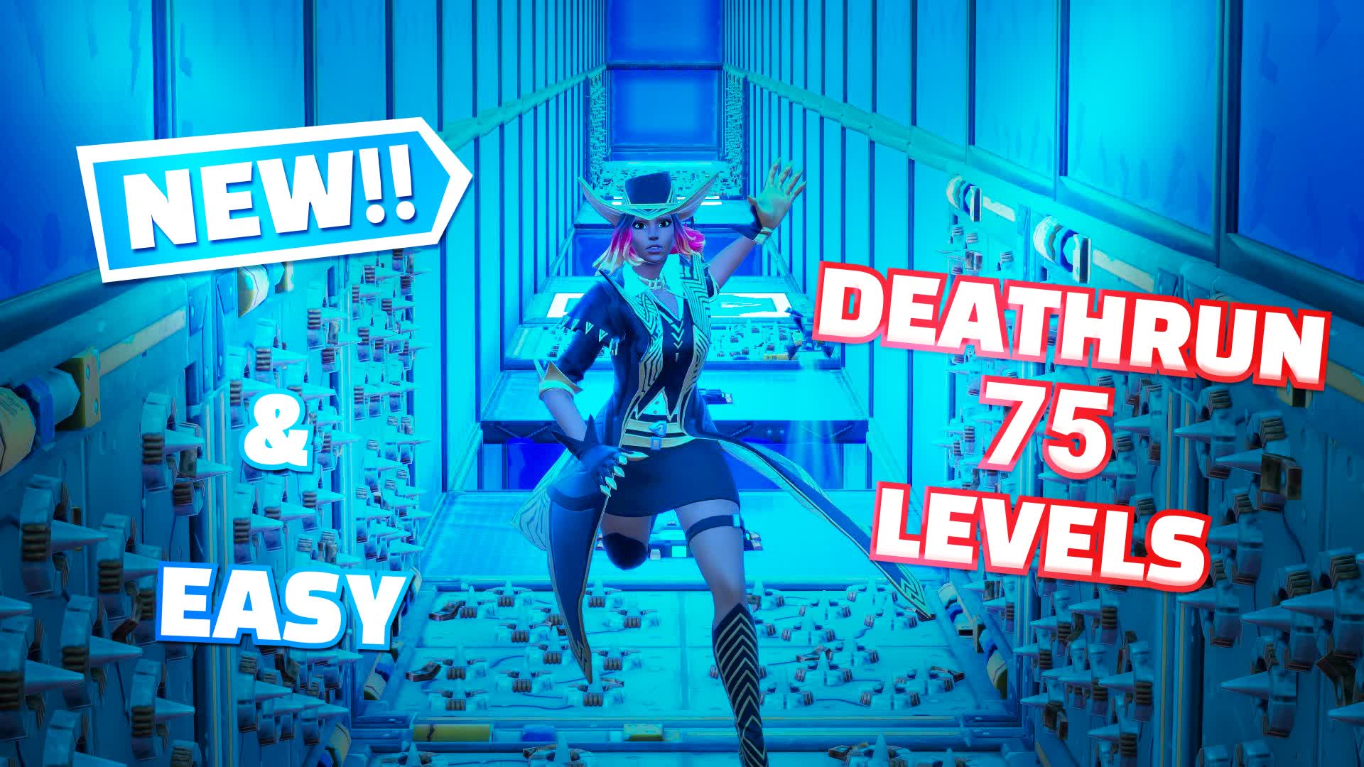 75 Levels Easy Deathrun 💙 0275-5754-8943 by fuf - Fortnite Creative Map Code - Fortnite.GG